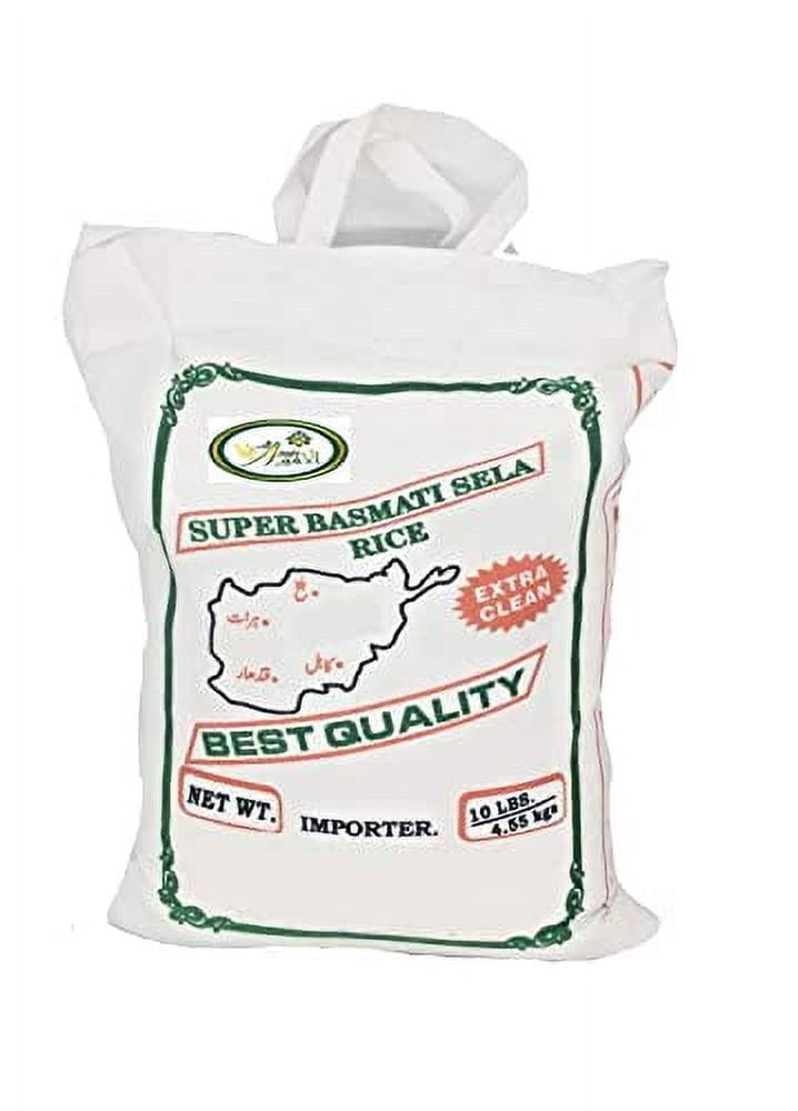 Baghlan Brand Super Basmati Sela Rice Extra Clean One10 Lbs Canvas ...