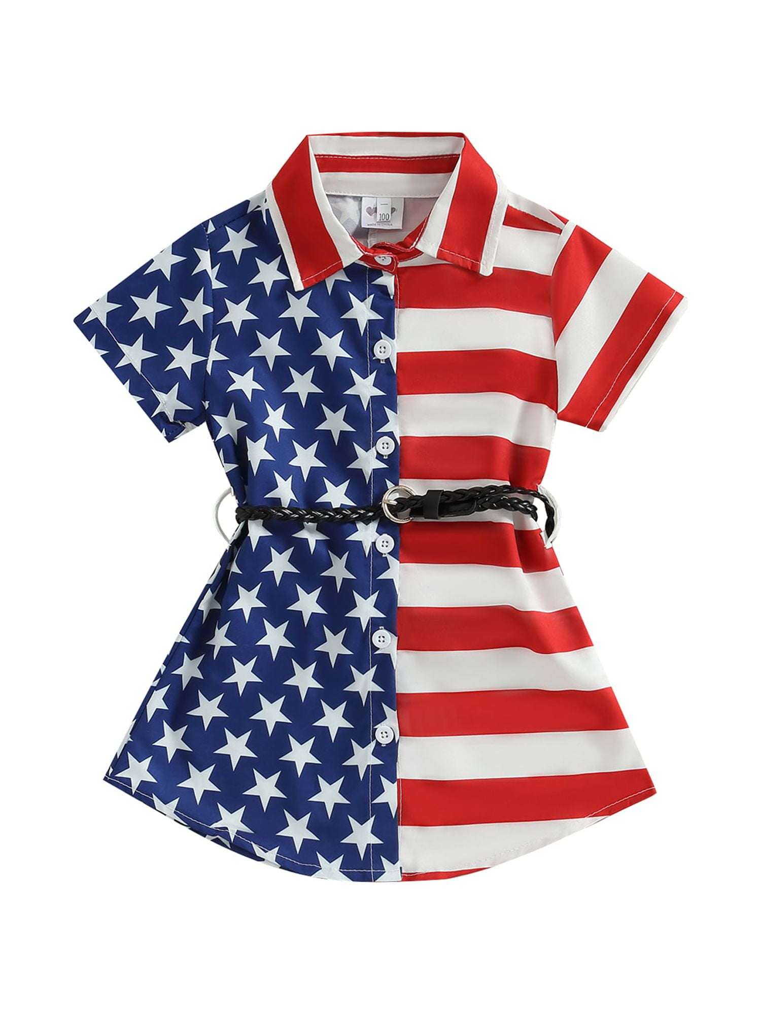 Bagilaanoe 1-6T Girls Independence Day Outfits Toddler 4th of July ...