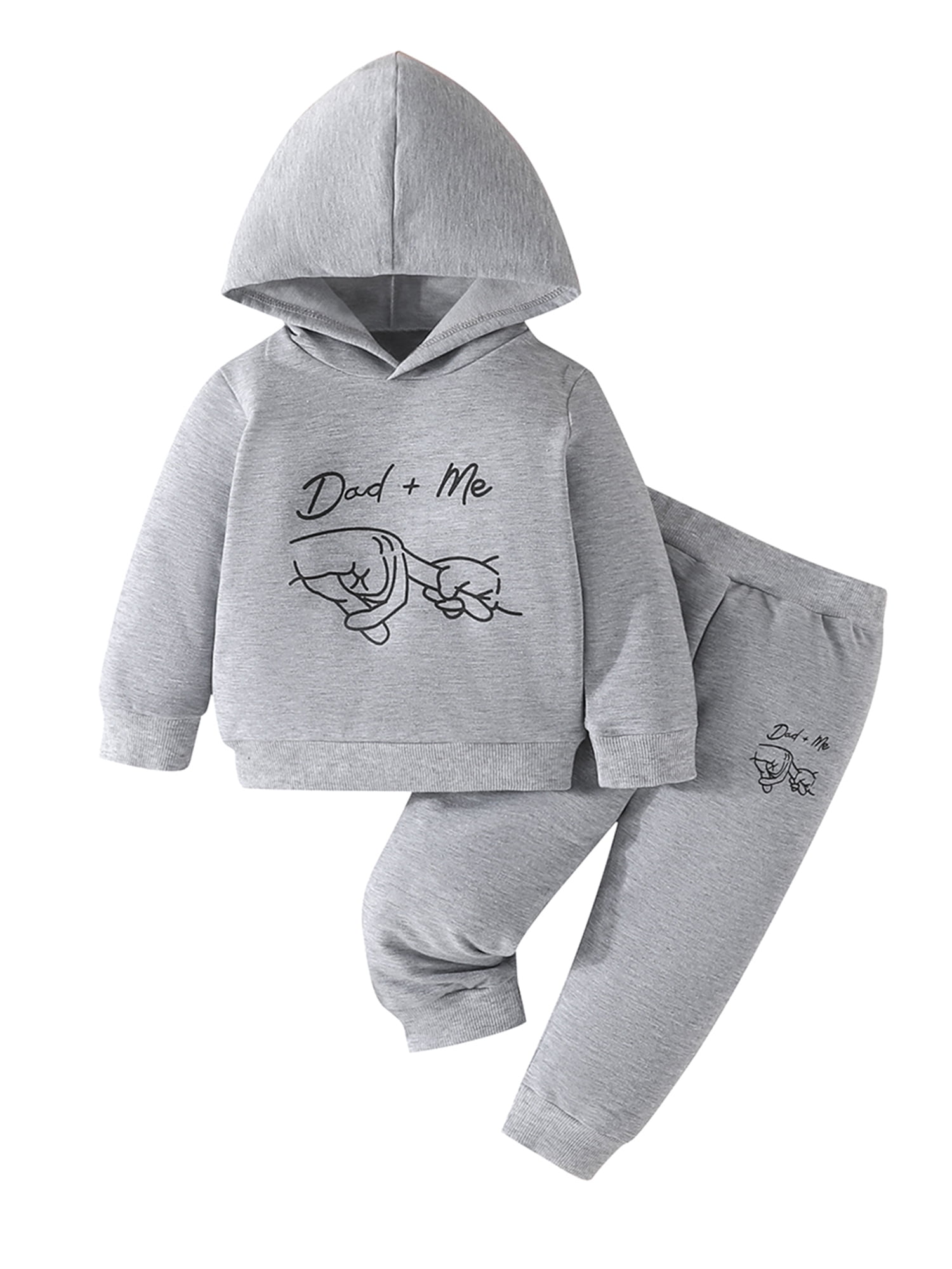 Bagilaanoe 2Pcs Newborn Baby Girl Boy Fall Clothes Letter Print Long ...