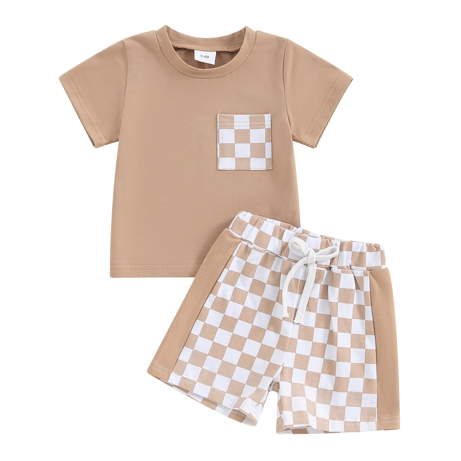 Bagilaanoe 2pcs Toddler Baby Boy Shorts Set Short Sleeve T Shirt Tops ...