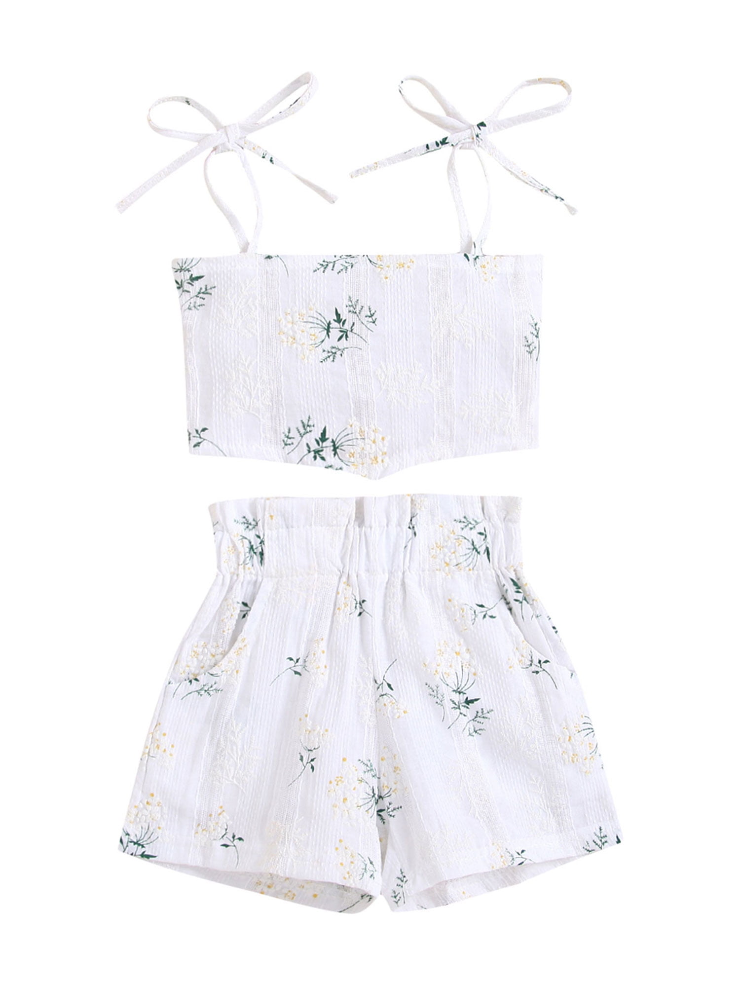 Bagilaanoe 2pcs Toddler Boy Short Pants Set Sleeveless Crop Tops and ...