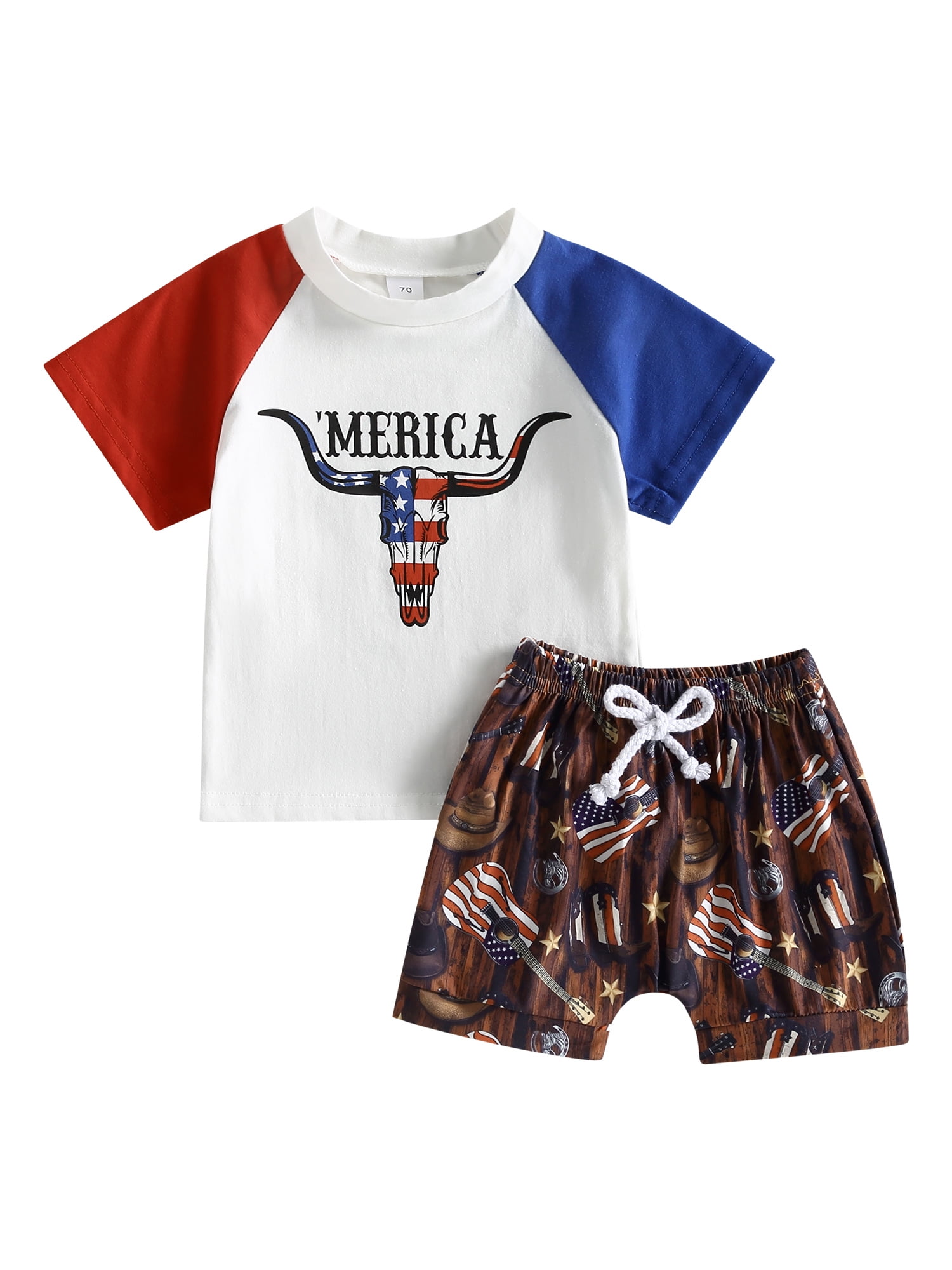 Bagilaanoe Baby Boy 4th of July Outfits 0-3T Infant Independence Day Clothes 2PCS Toddler Summer ...