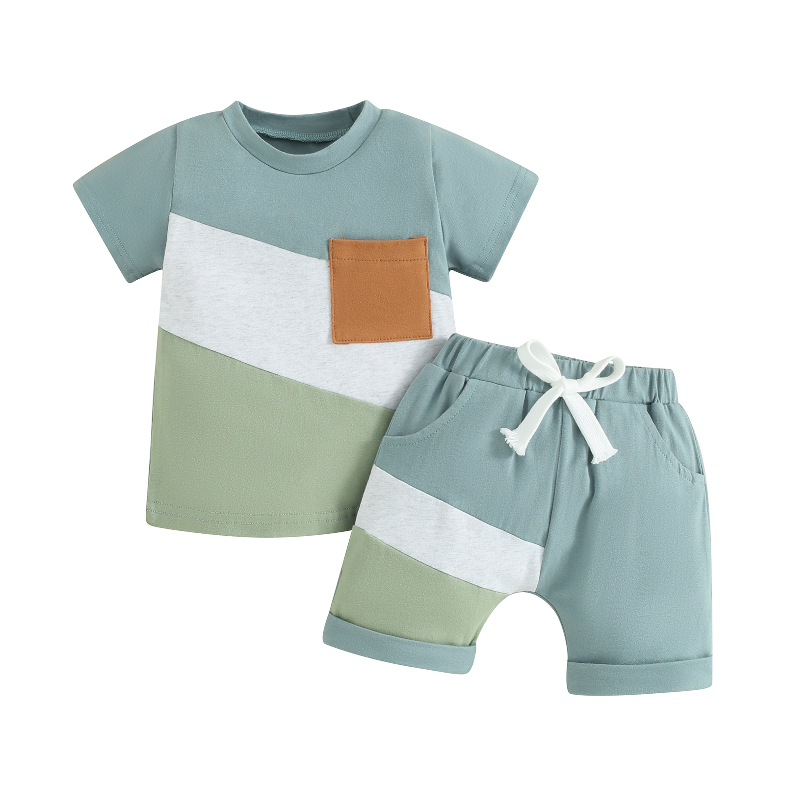 Bagilaanoe Baby Boys Summer Outfit Shorts Sets Short Sleeve T-Shirts ...