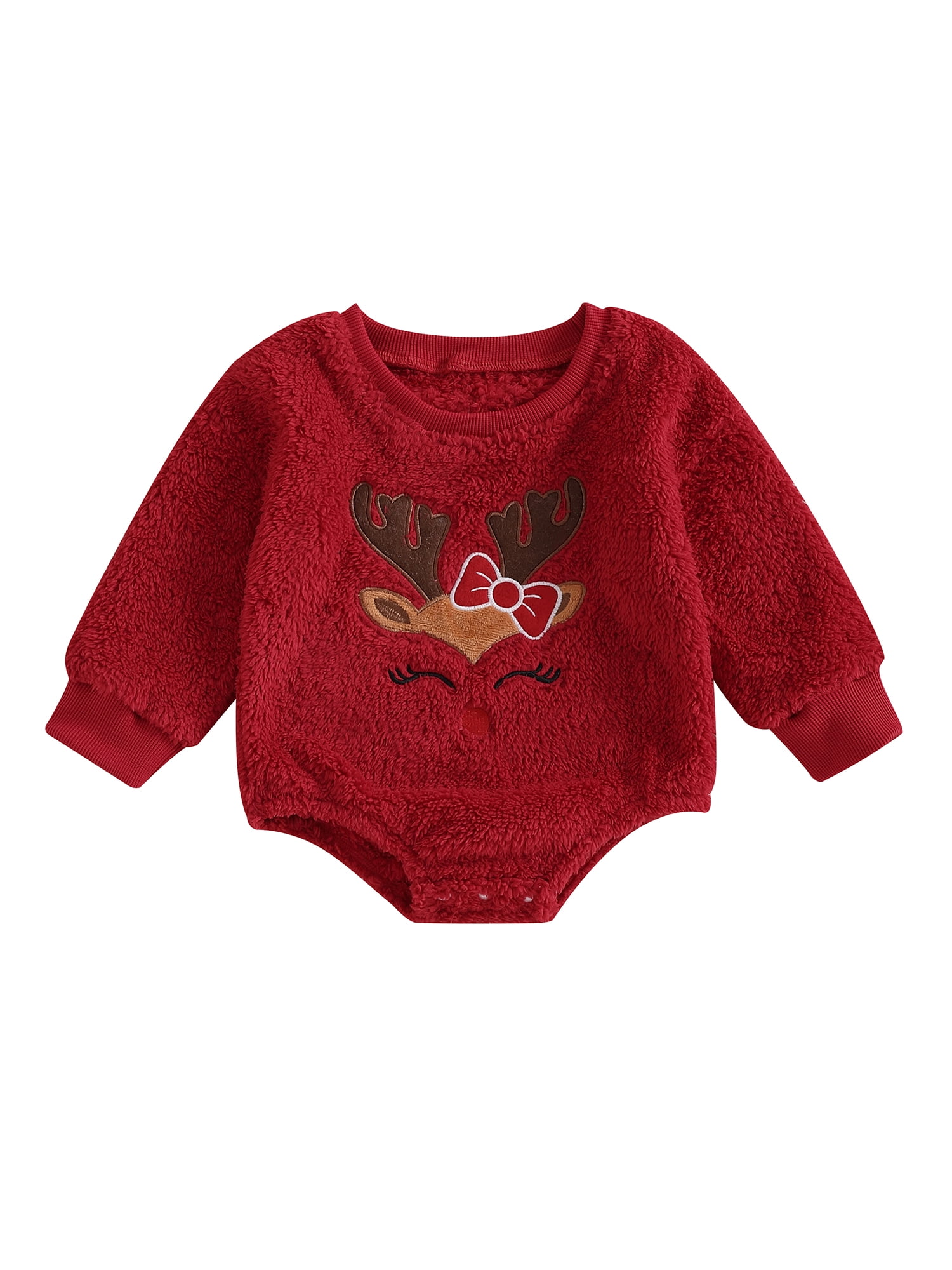 Bagilaanoe Baby Christmas one-piece Clothes for Girls Boys 6M 12M 18M 24M Newborn Long Sleeve ...