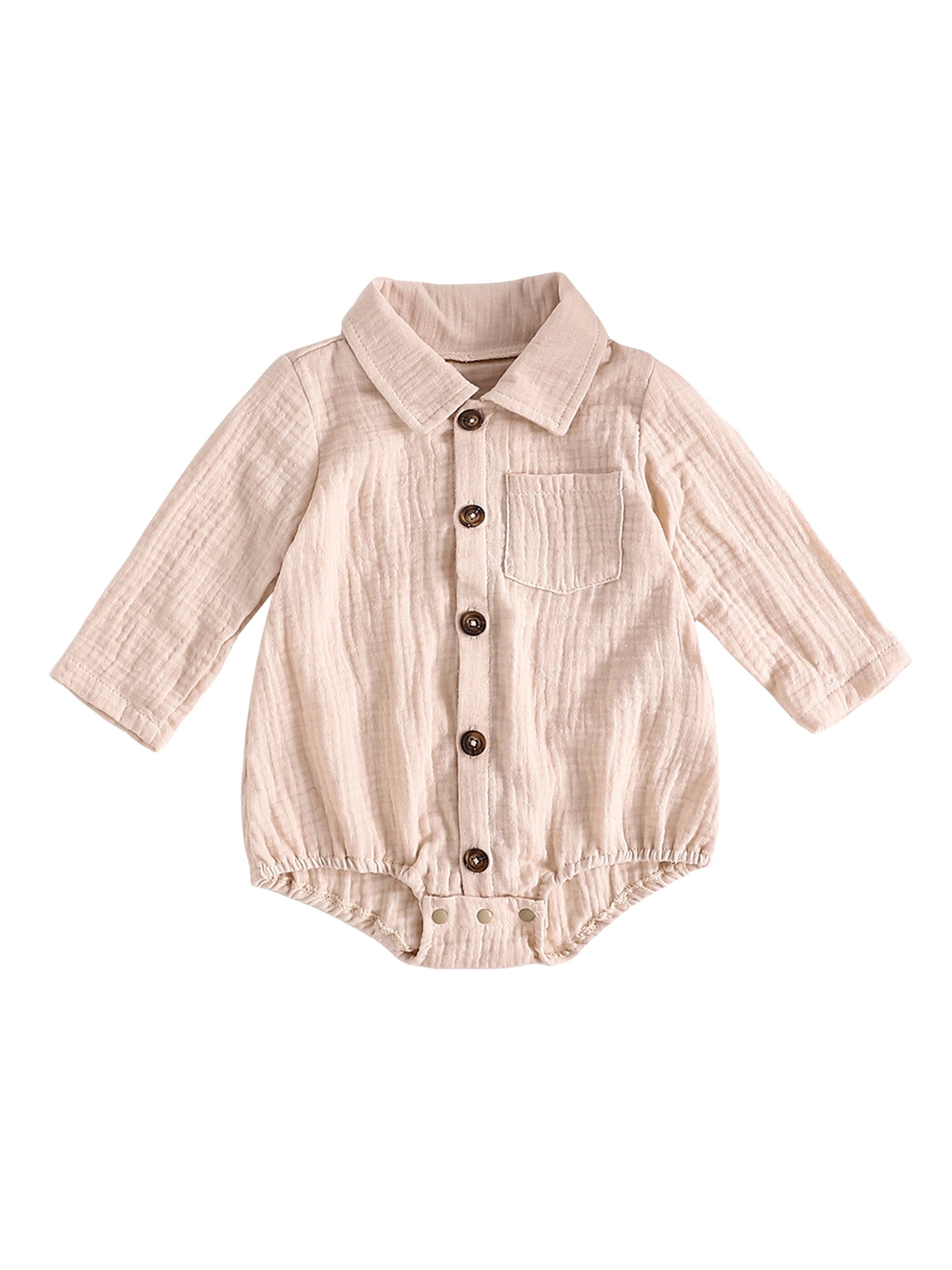 Bagilaanoe Baby Girl Boys Autumn Romper for Newborn Long Sleeve Bodysuits 3M 6M 9M 12M 18M 24M ...