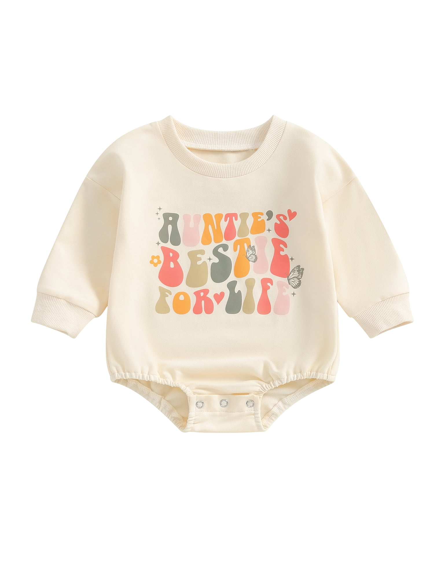 Bagilaanoe Baby Girl Fall Romper Sweatshirt Infant Long Sleeve Bodysuits Flower Pullover 3M 6M ...