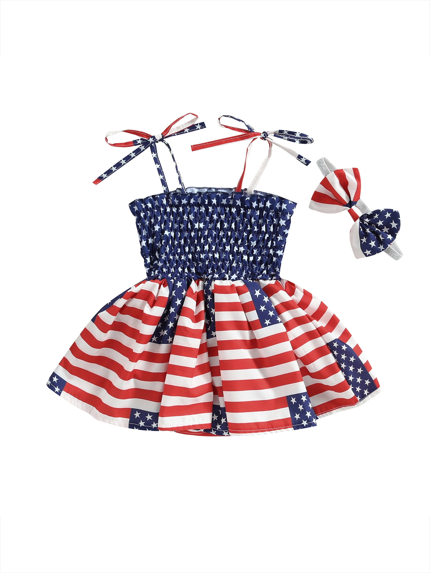 Bagilaanoe Baby Girls Independence Day Outfits 0-24M 4th of July Romper ...