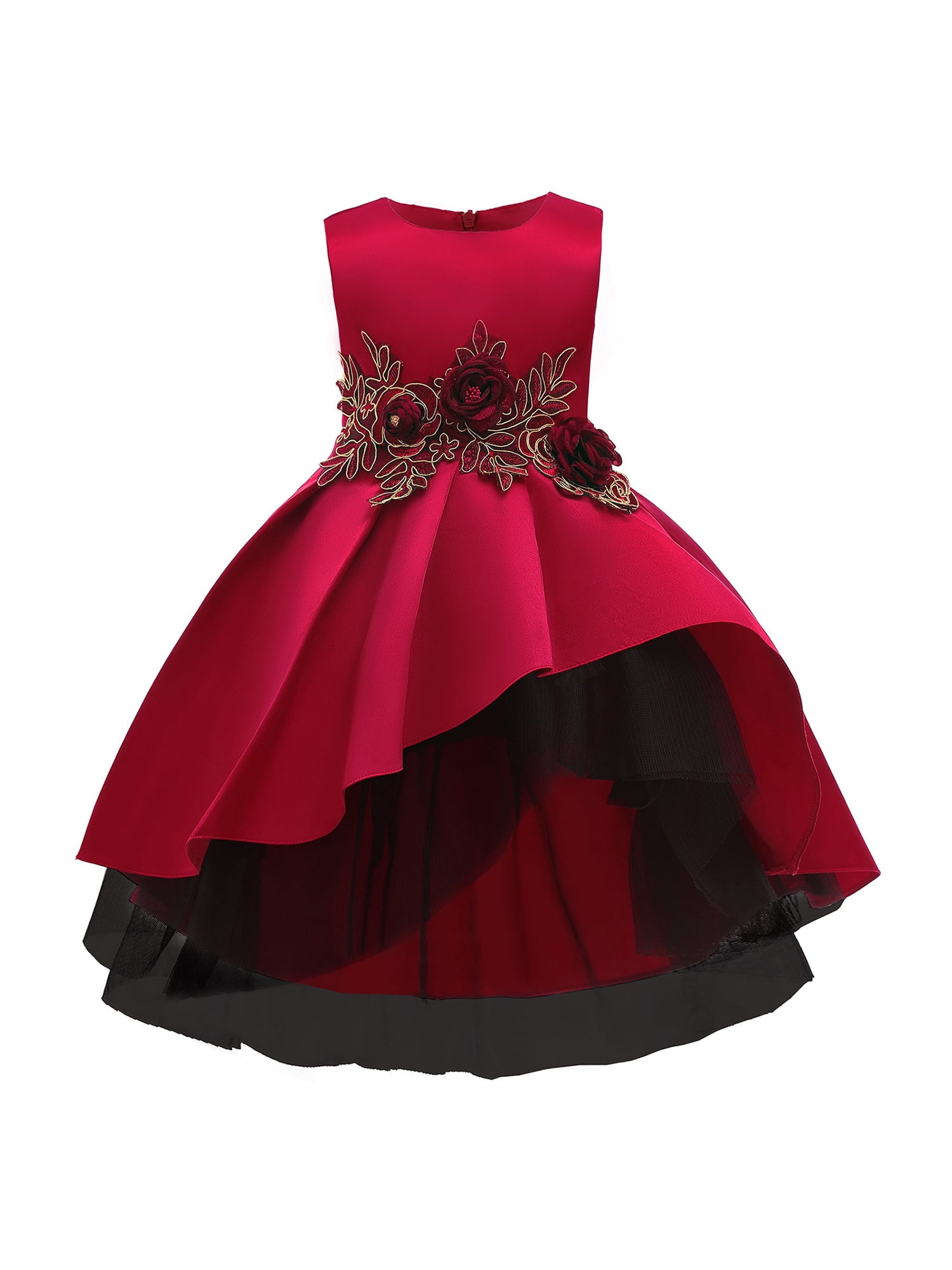 Bagilaanoe Girls Formal Dress Flower Girl Sleeveless A-line Princess ...