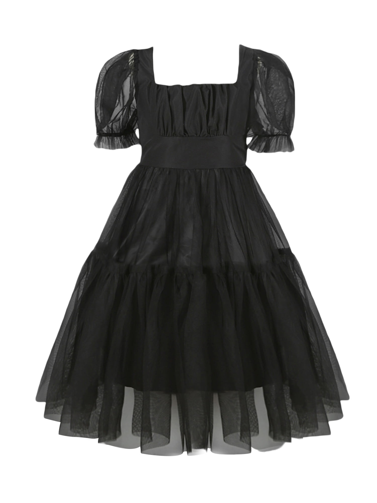 Bagilaanoe Girls Formal Dress Puff Sleeve A-line Princess Dresses 8-12T ...