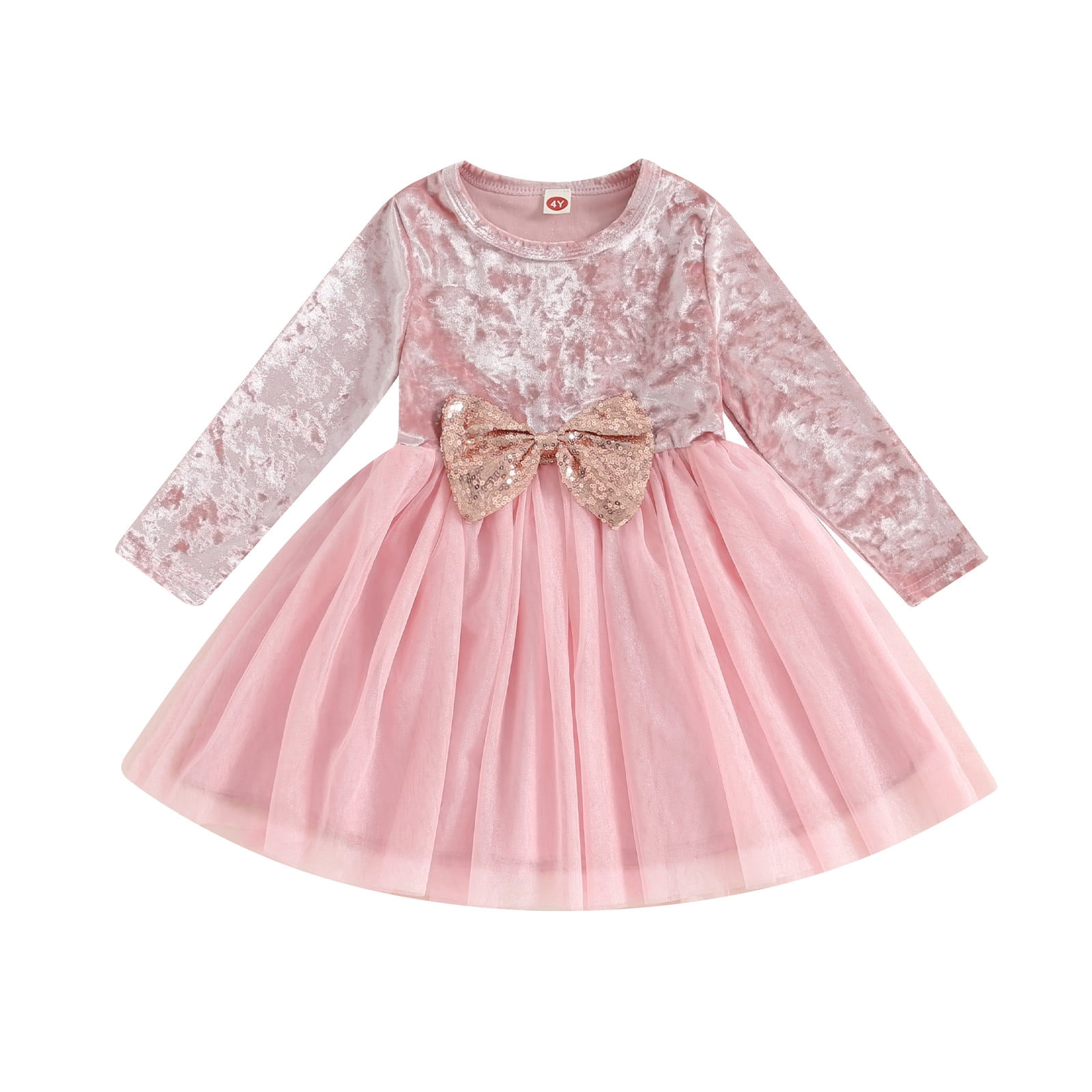 Bagilaanoe Little Girl Autumn Corduroy Dress Toddler Long Sleeve A-line Princess Dresses 4T 5T ...