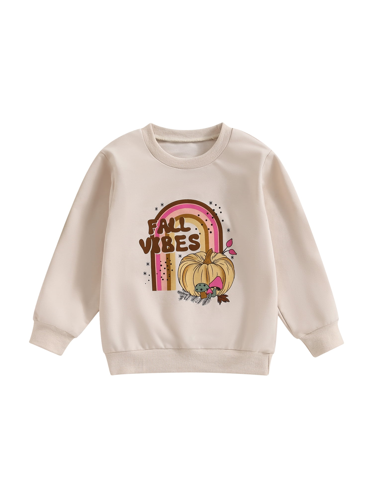 Bagilaanoe Little Girl Boy Thanksgiving Sweatshirt Long Sleeve Pumpkin ...
