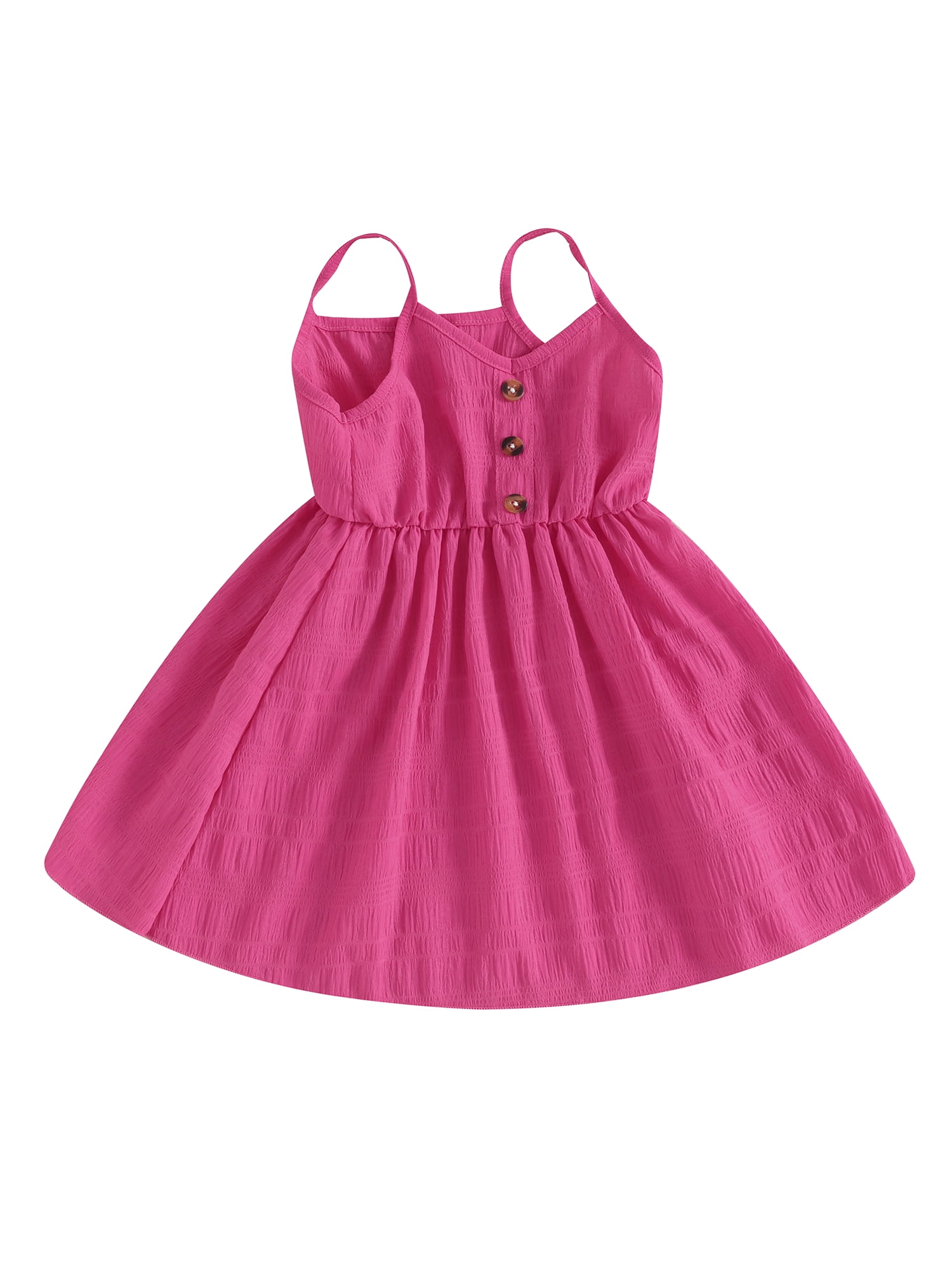 Bagilaanoe Little Girl Summer Dress Toddler Sleeveless A-line Dresses ...