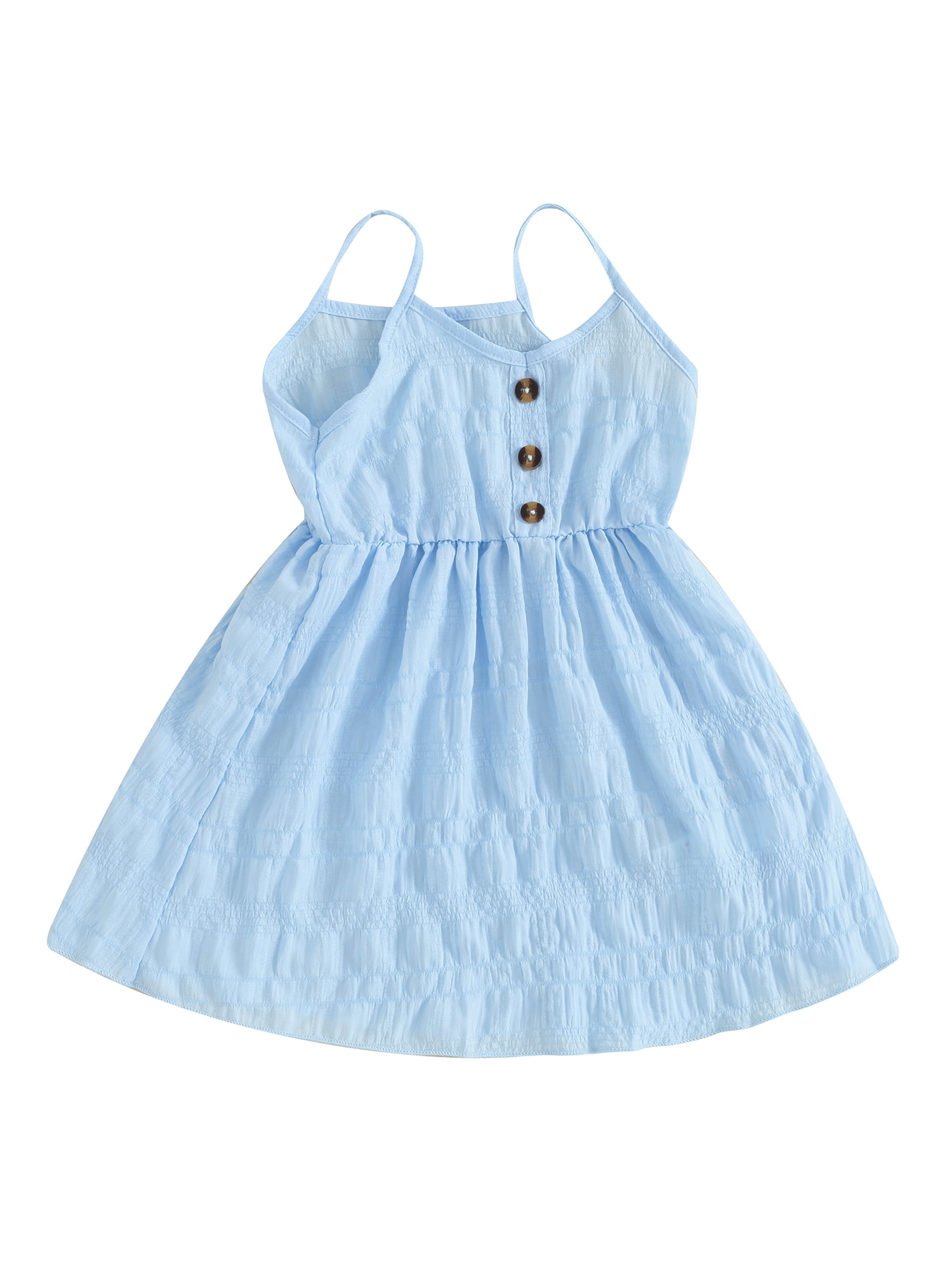 Bagilaanoe Little Girl Summer Dress Toddler Sleeveless A-line Dresses ...