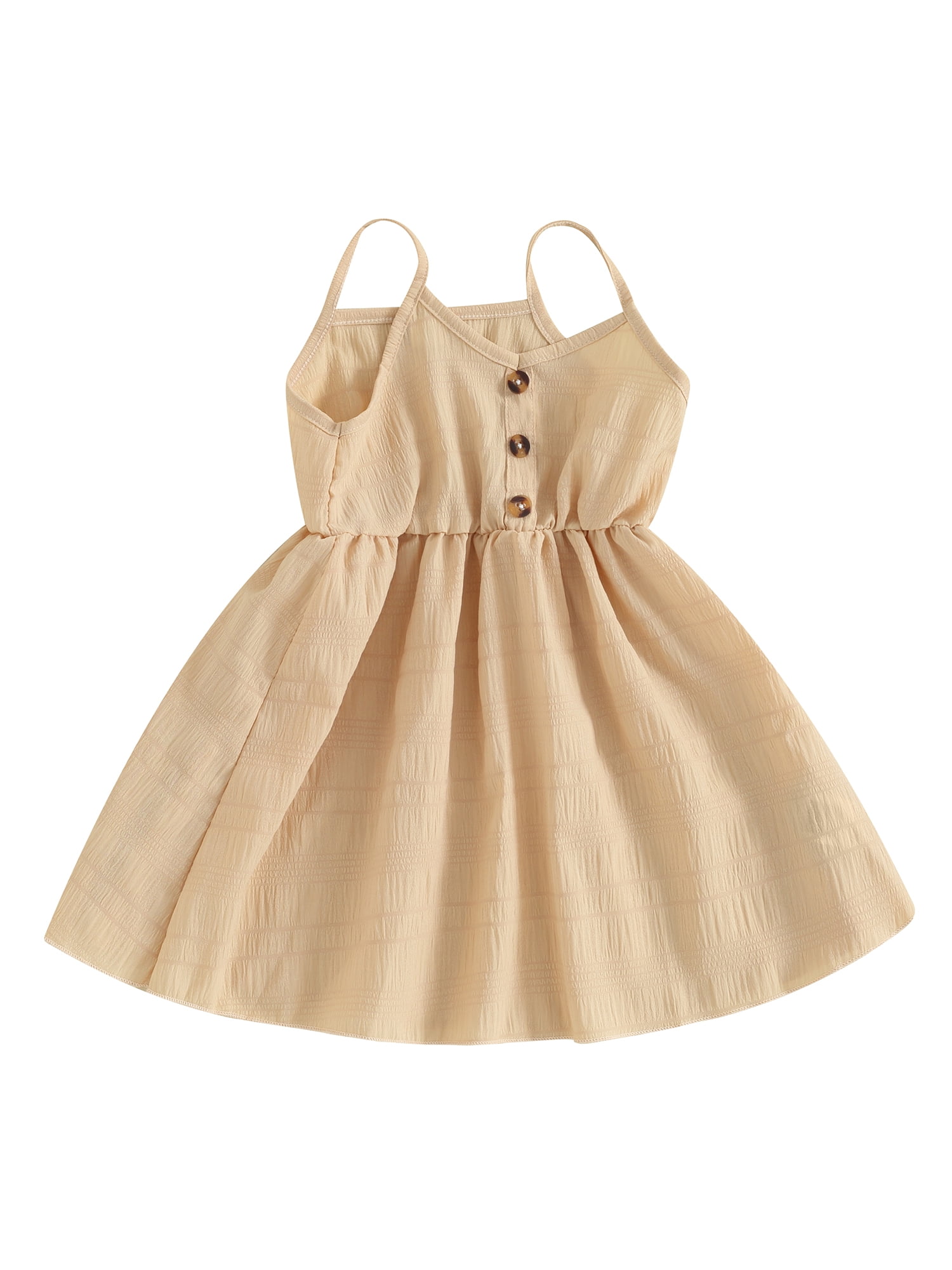 Bagilaanoe Little Girl Summer Dress Toddler Sleeveless A-line Dresses ...