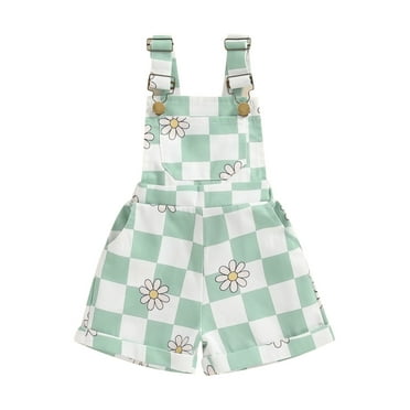 Bagilaanoe Toddler Baby Girl Denim Jumpsuit Sleeveless V-neck Romper ...