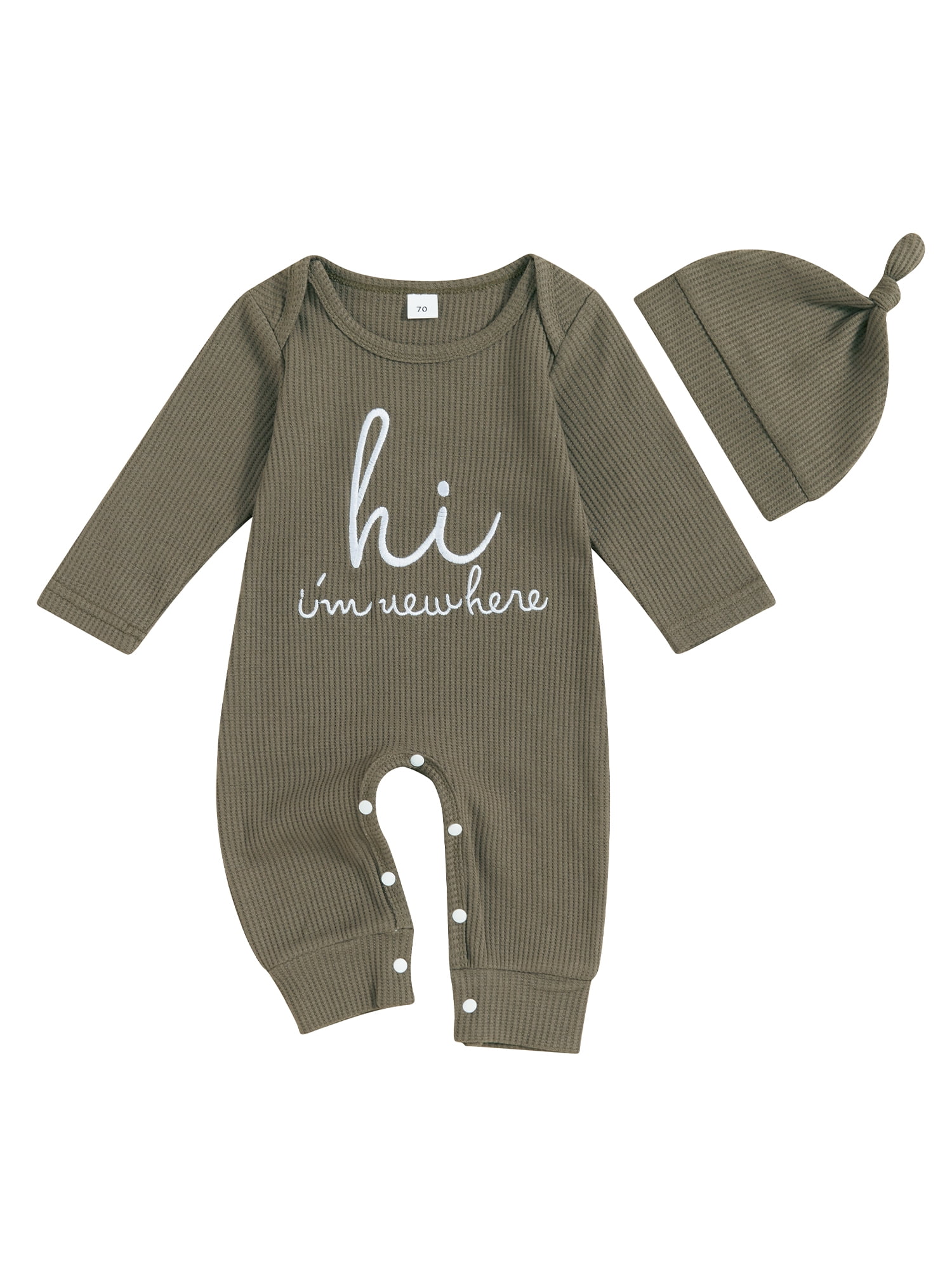 Bagilaanoe Newborn Baby Boy Fall Pajamas Letter Long Sleeve Jumpsuits ...