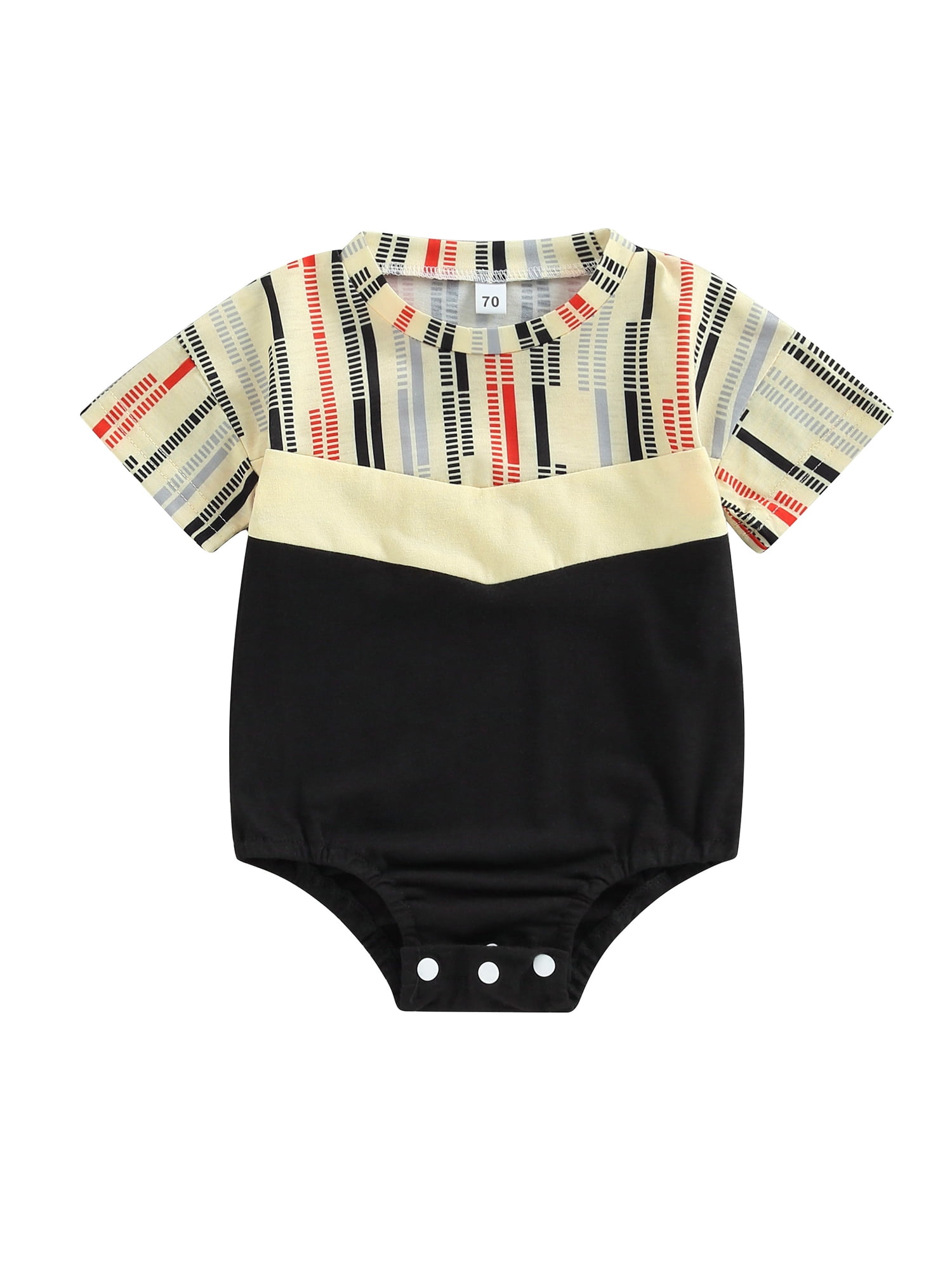 Bagilaanoe Newborn Baby Girl Boy Rompers Graphic Short Sleeve Bodysuits 6M 12M 18M 24M Infant ...