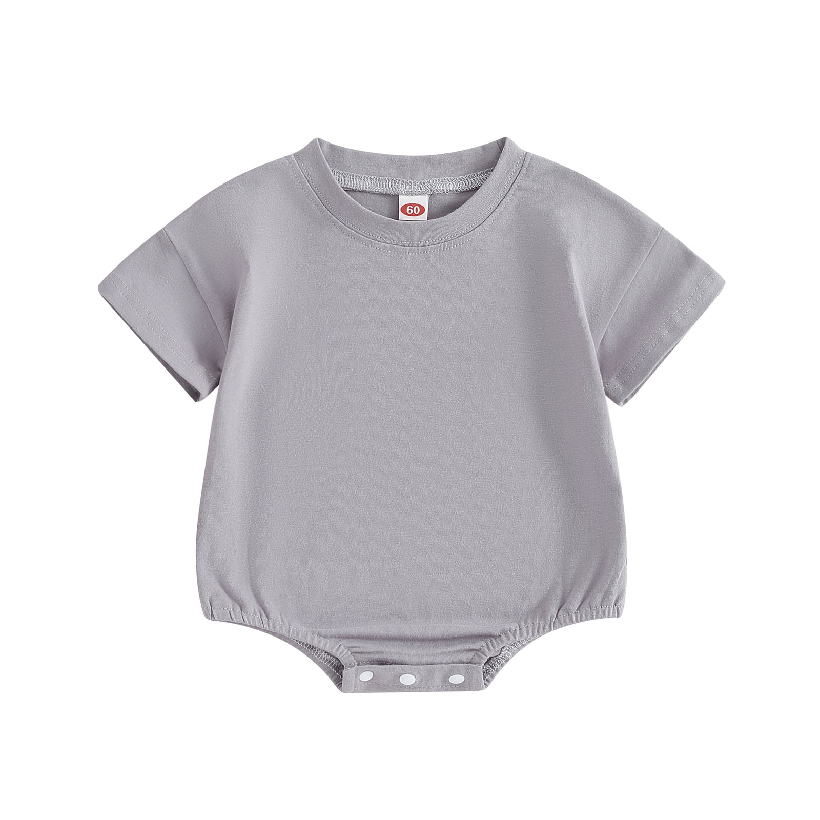 Bagilaanoe Newborn Baby Girl Boy Rompers Short Sleeve Bodysuits 3M 6M 12M 18M Infant Casual One ...