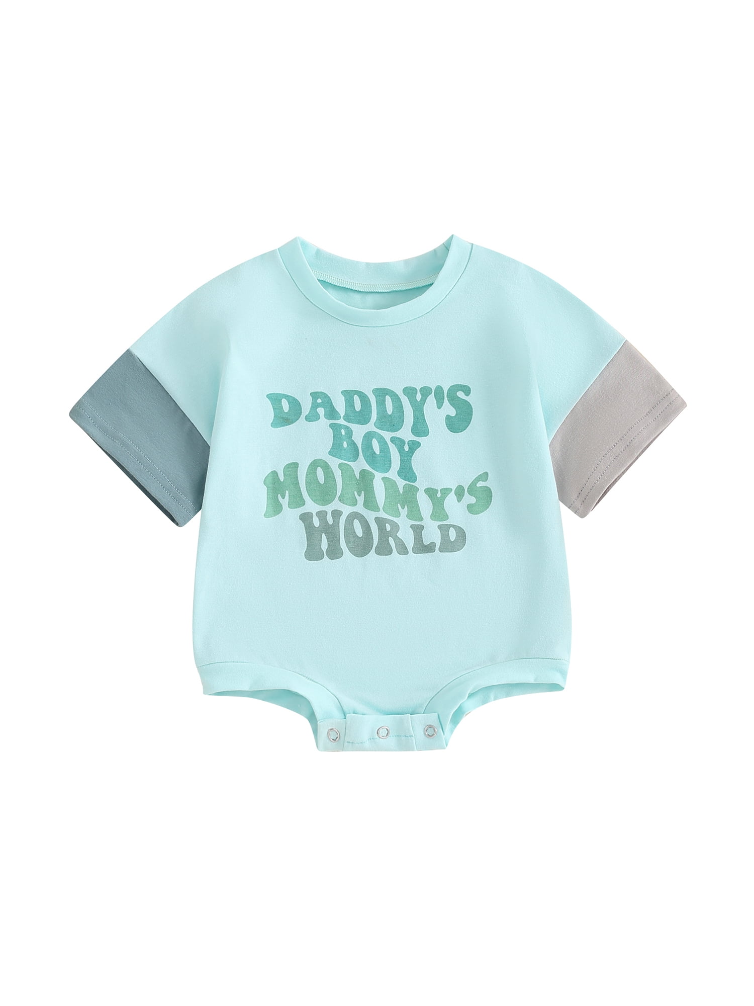 Bagilaanoe Newborn Baby Girl Boy Summer Rompers Print Short Sleeve Bodysuits 3M 6M 12M 18M ...