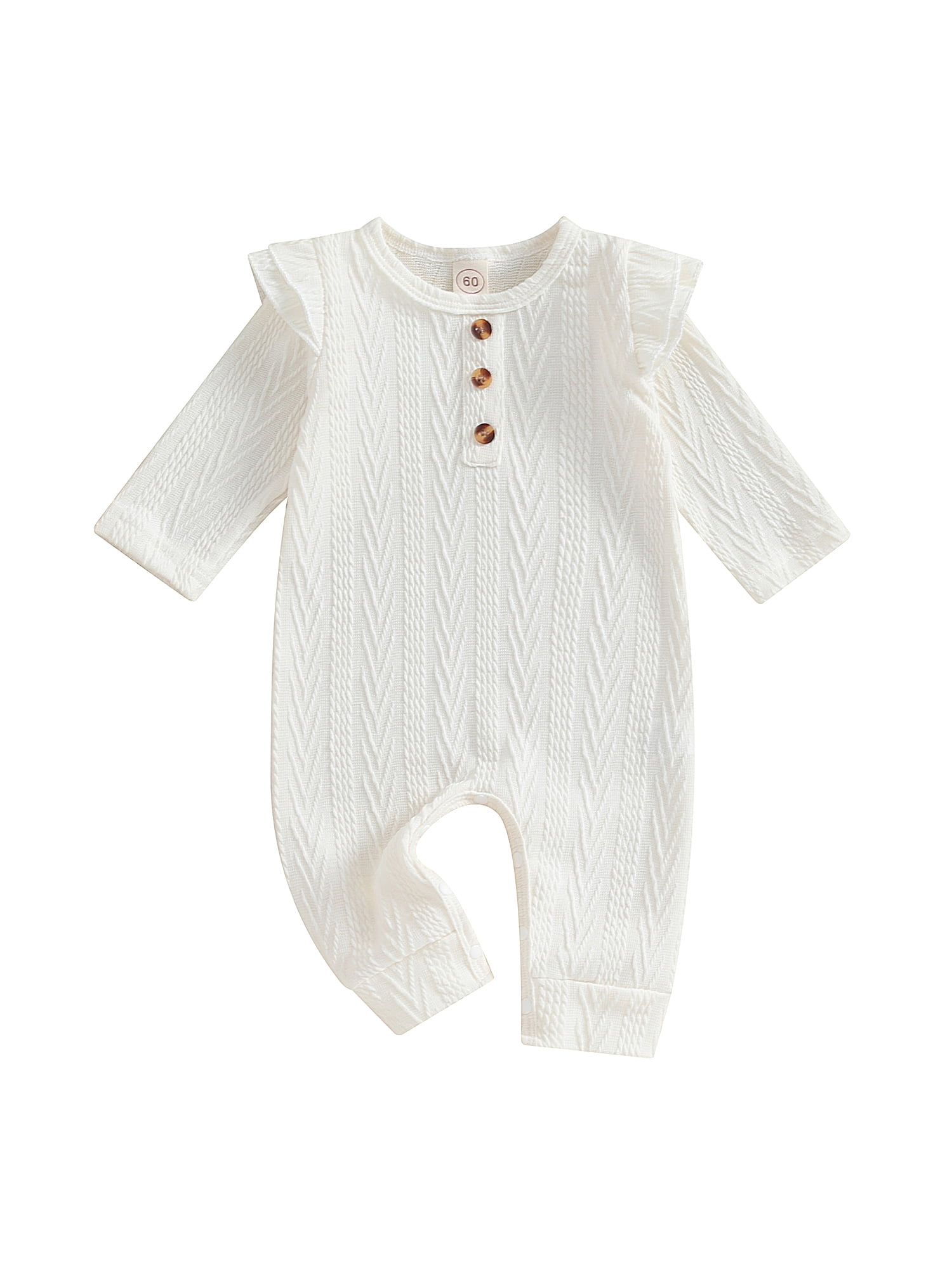 Bagilaanoe Newborn Baby Girl Boys Fall Jumpsuit Long Sleeve Bodysuit 3M 6M 12M 18M Infant Fall ...