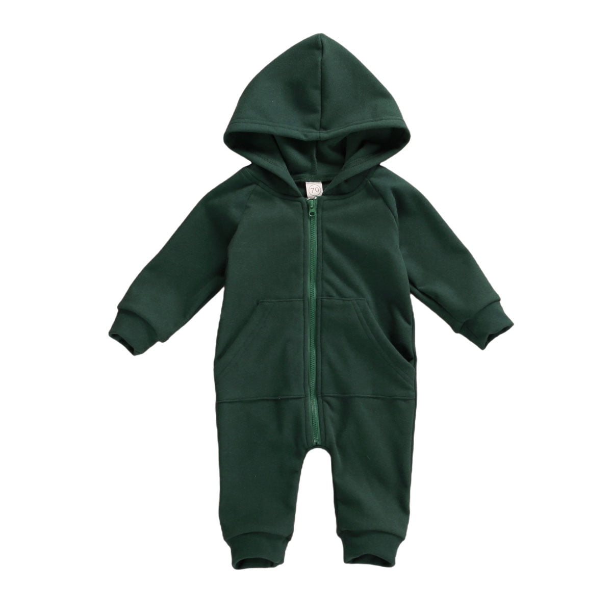 Bagilaanoe Newborn Baby Girl Boys Warm Hooded Jumpsuit Long Sleeve Bodysuit 3M 6M 12M 18M 24M ...