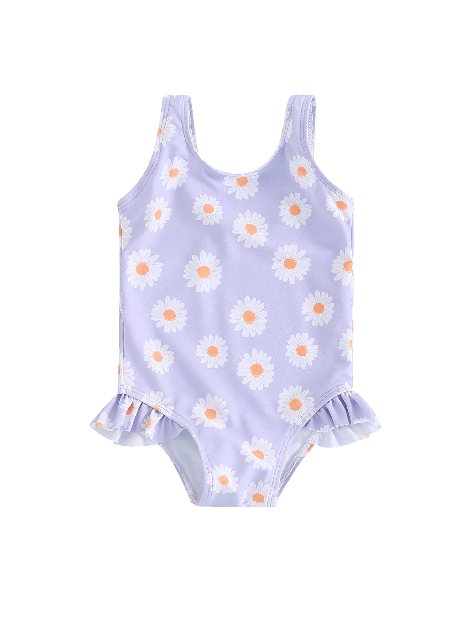 Bagilaanoe Newborn Baby Girl One-Piece Swimsuit Floral Print Sleeveless Swimwear 6M 12M 18M 24M ...