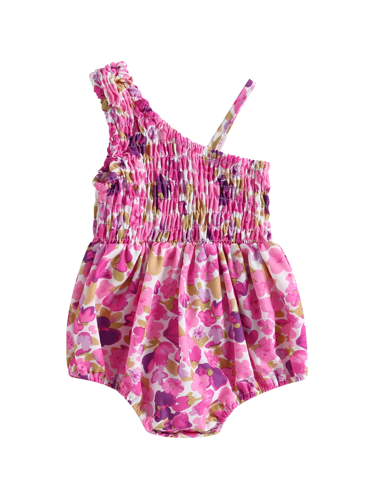 Bagilaanoe Newborn Baby Girl One-Piece Swimsuit Flower Print Sleeveless ...