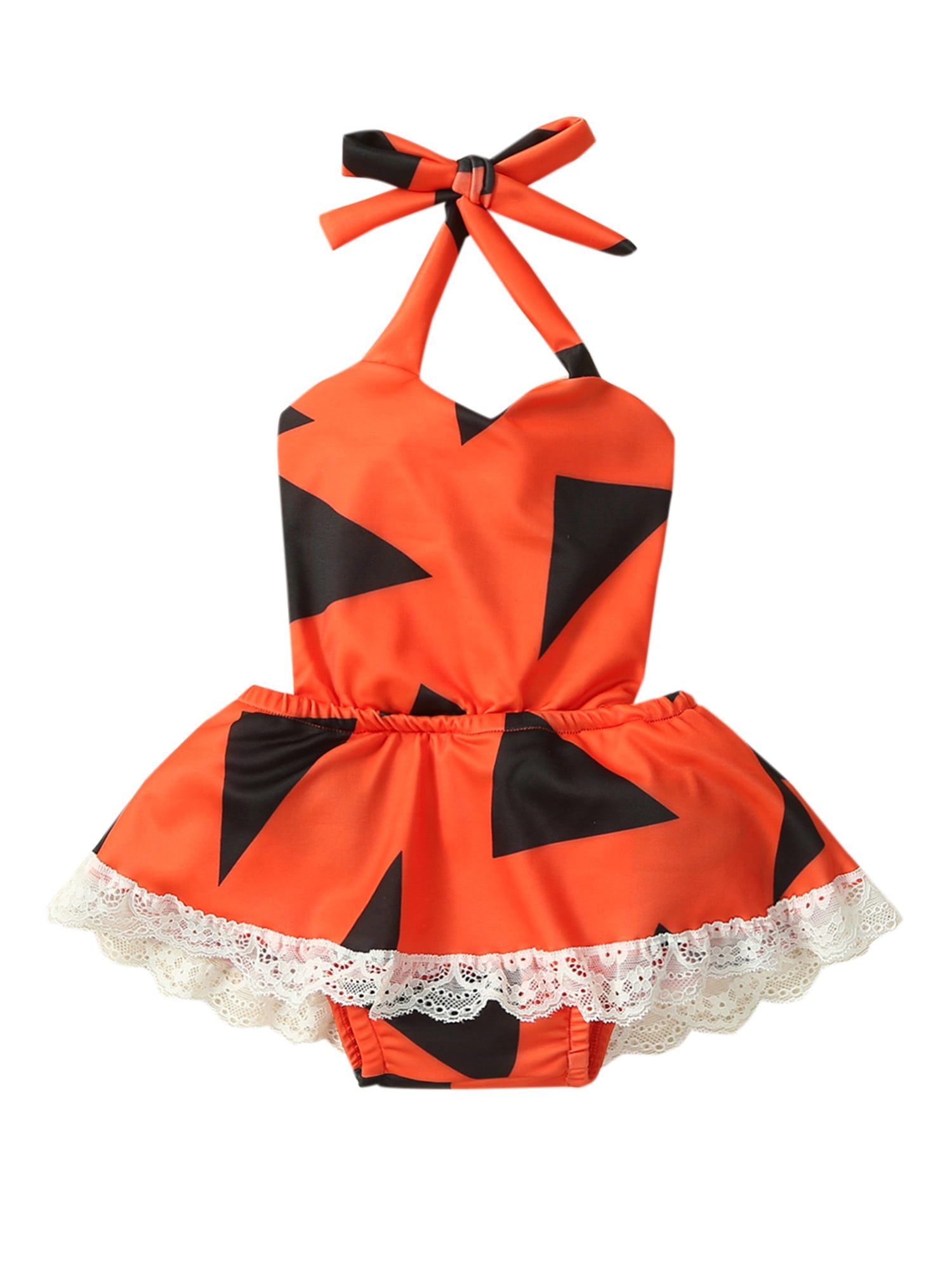 Bagilaanoe Newborn Baby Girl One-Piece Swimsuit Geometric Print ...