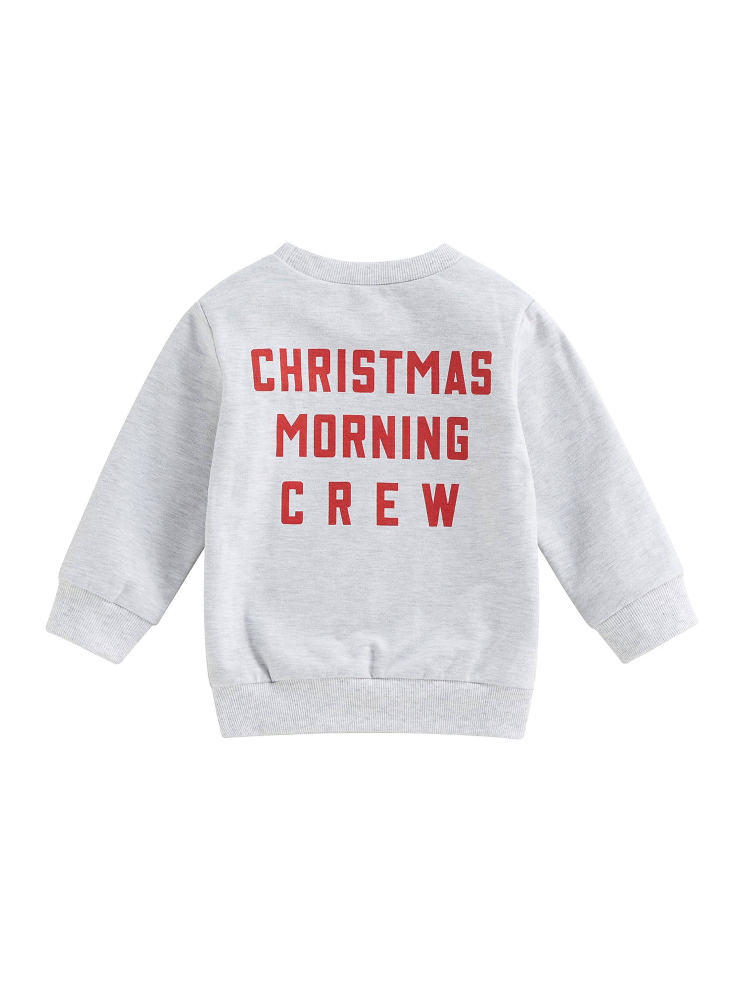 Bagilaanoe Toddler Baby Girl Boy Christmas Pullover Letters Print Long Sleeve Sweatshirt 6M 12M ...
