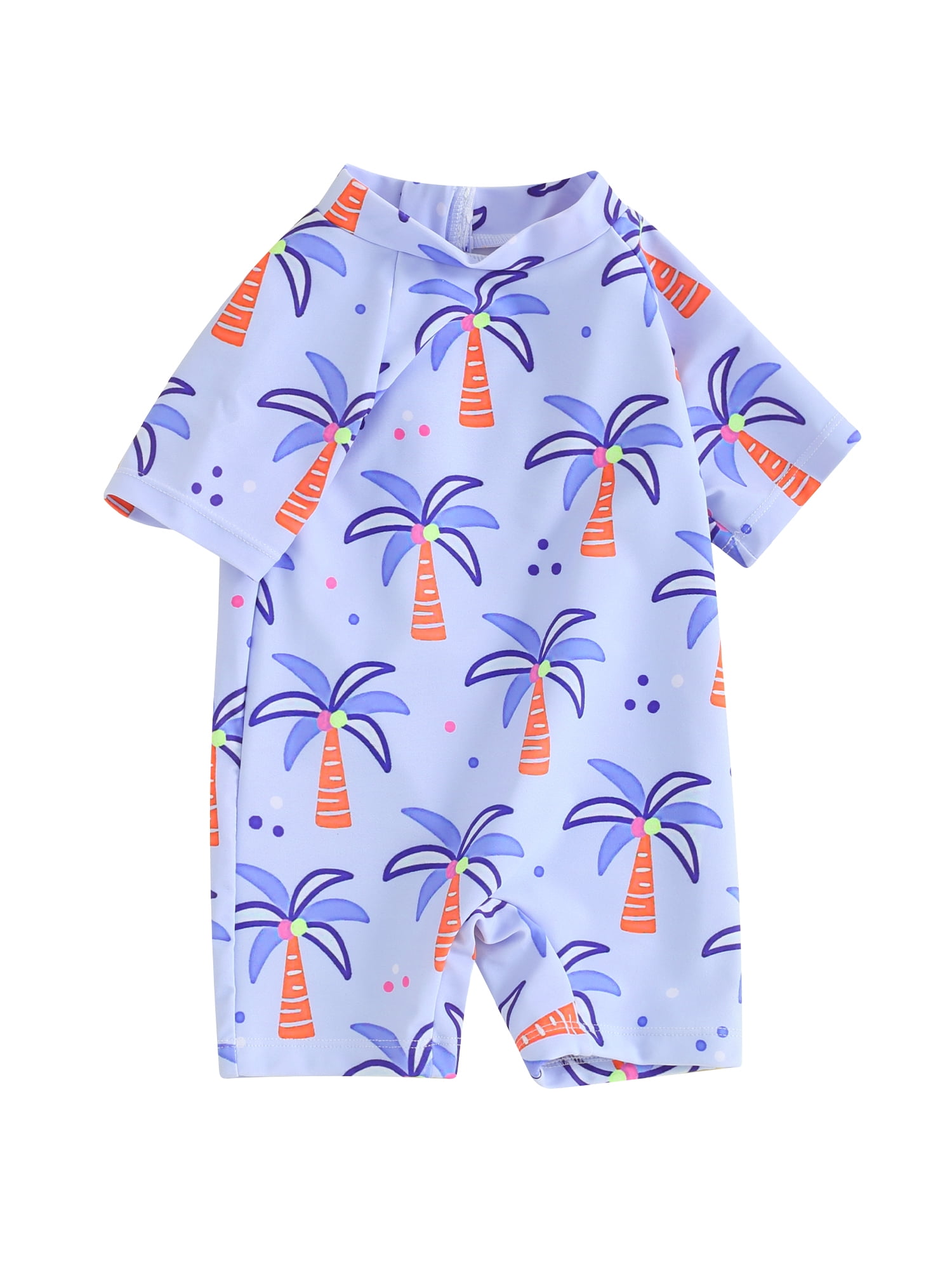 Bagilaanoe Toddler Baby Girl One-Piece Swimsuit Cartoon Print Short ...