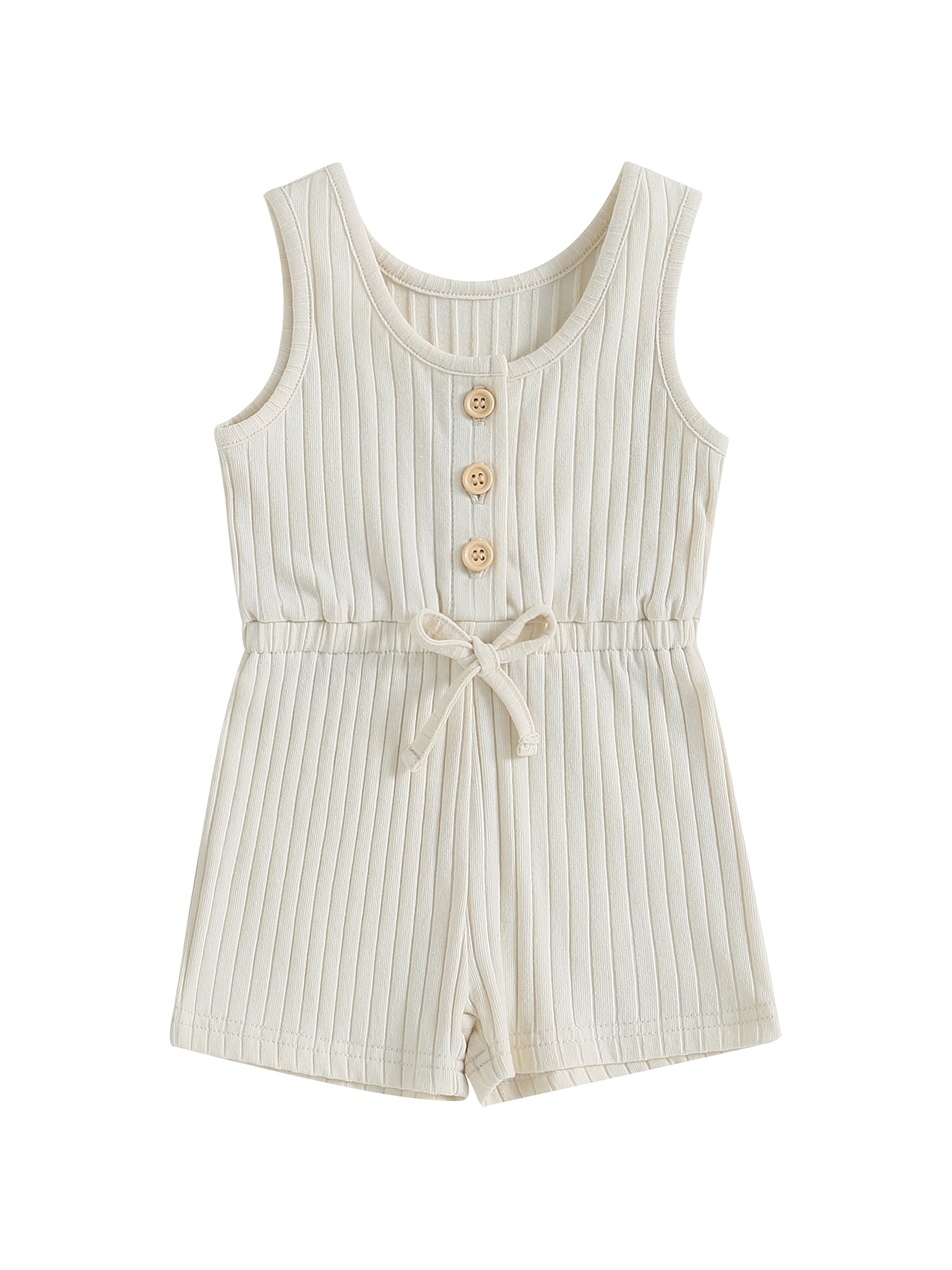 Bagilaanoe Toddler Baby Girl Short Jumpsuit Sleeveless Bodysuit 6M 12M ...