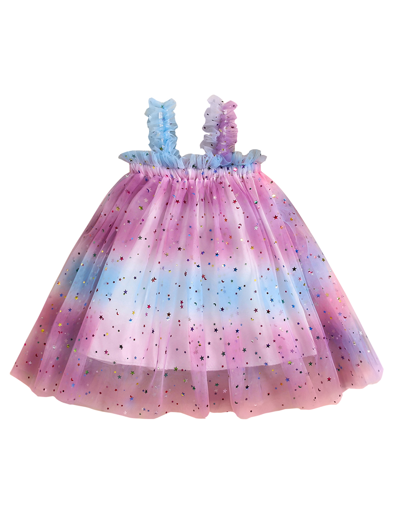 Bagilaanoe Toddler Baby Girl Summer Cami Dress Star Sequin Sleeveless A ...