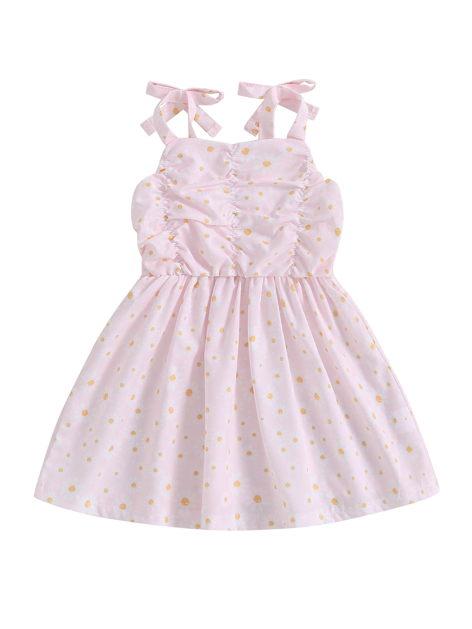 Bagilaanoe Toddler Baby Girl Summer Dress Pink Sleeveless A-line ...