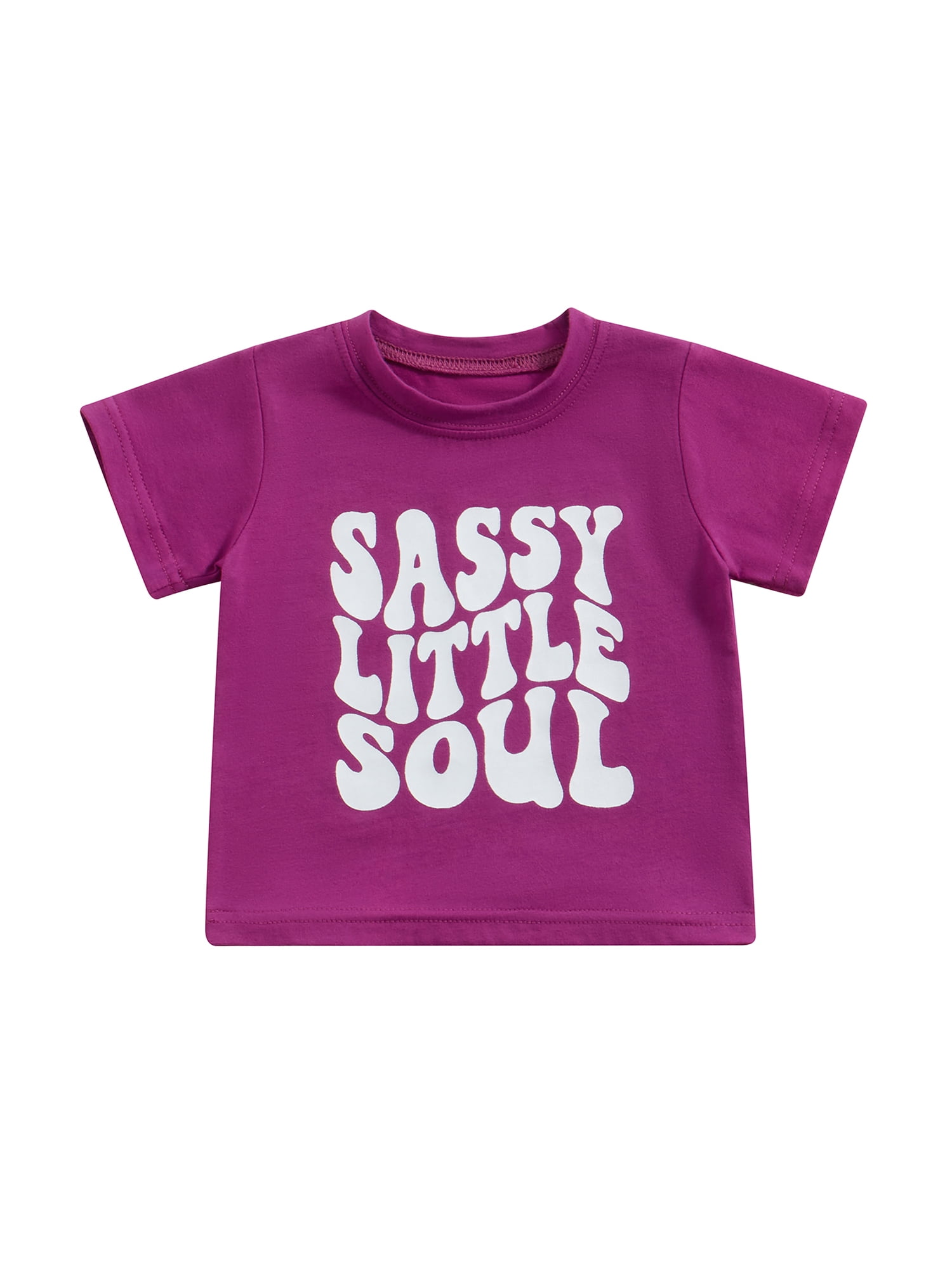 Bagilaanoe Toddler Baby Girl Summer T-Shirts Letter Print Short Sleeve ...