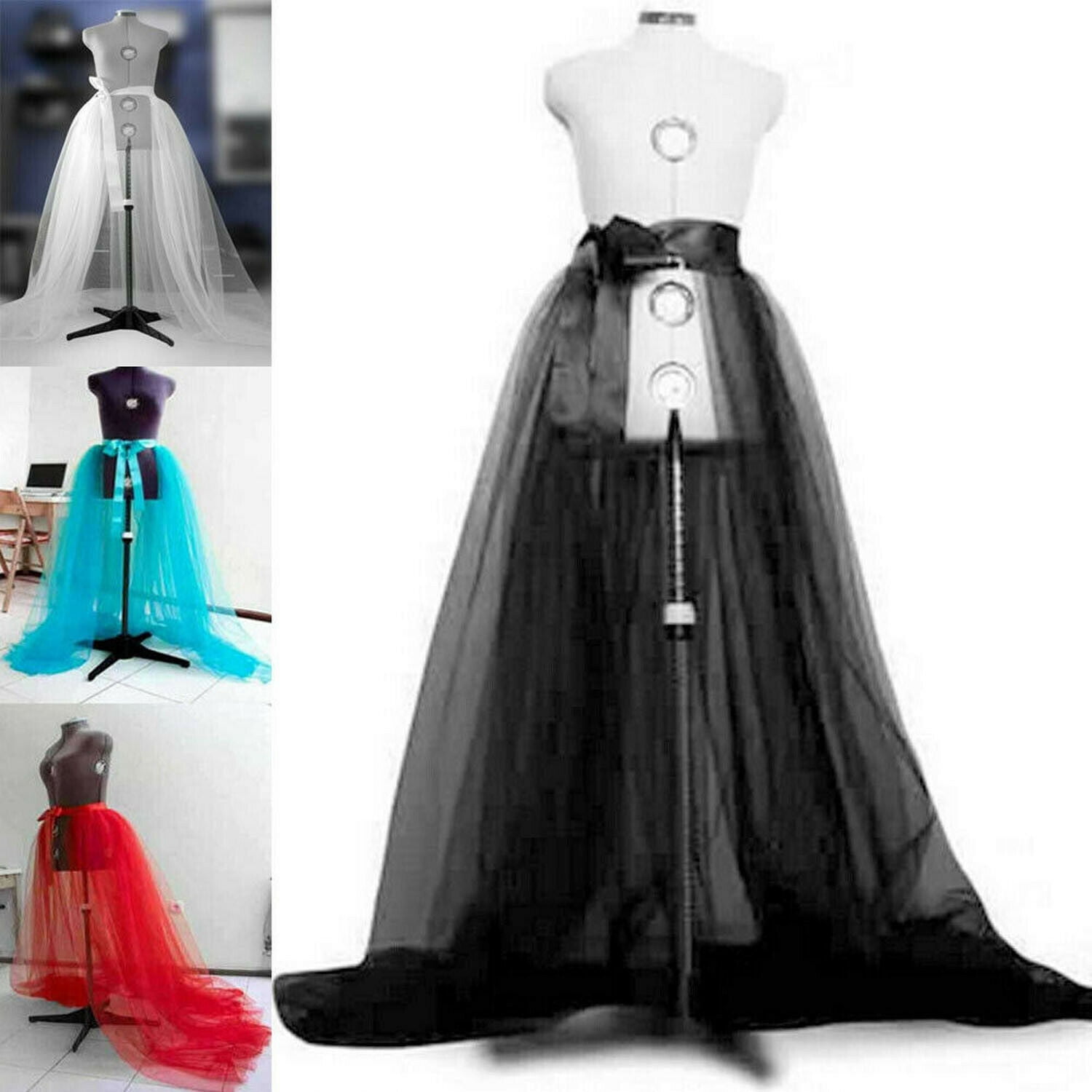 Bagilaanoe Women's Tutu Skirt Mesh Tulle High Low Tutu Bustle Skirt ...