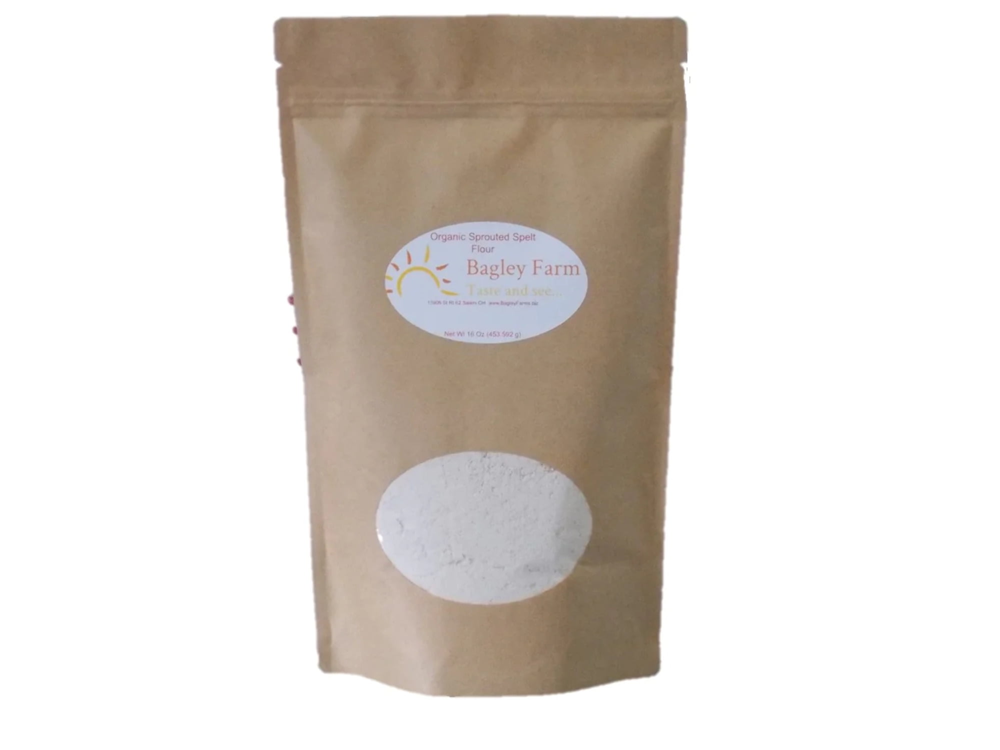 Bagley Farm's Ground Bulk Food Organic Sprouted Spelt Flour Certified ...