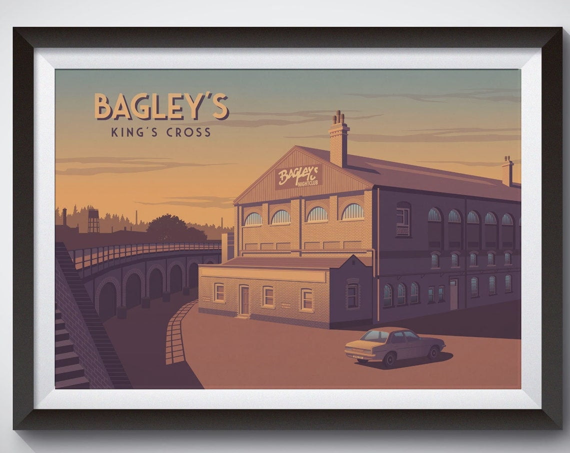 Bagleys Nightclub Poster, London, Kings Cross, 90S Rave Print, Drum N ...
