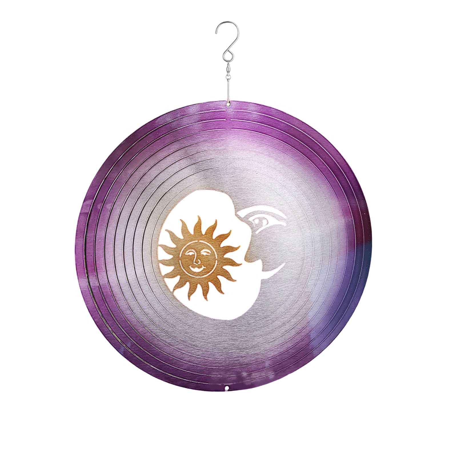 Bagmrteho 3D Dynamic Rotating Wind Chime Stainless Steel Color Metal ...