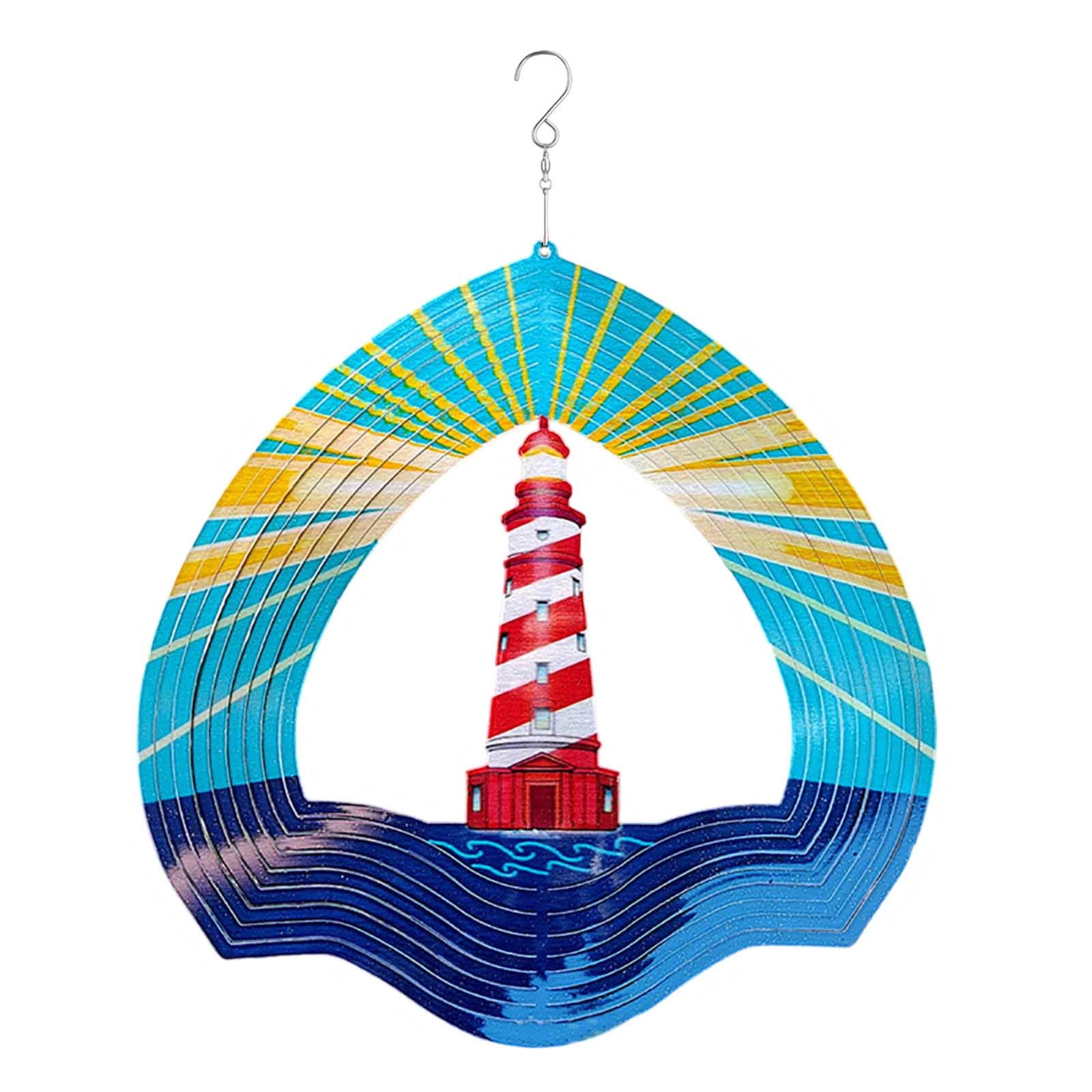 Bagmrteho 3D Dynamic Rotating Wind Chime Stainless Steel Color Metal ...