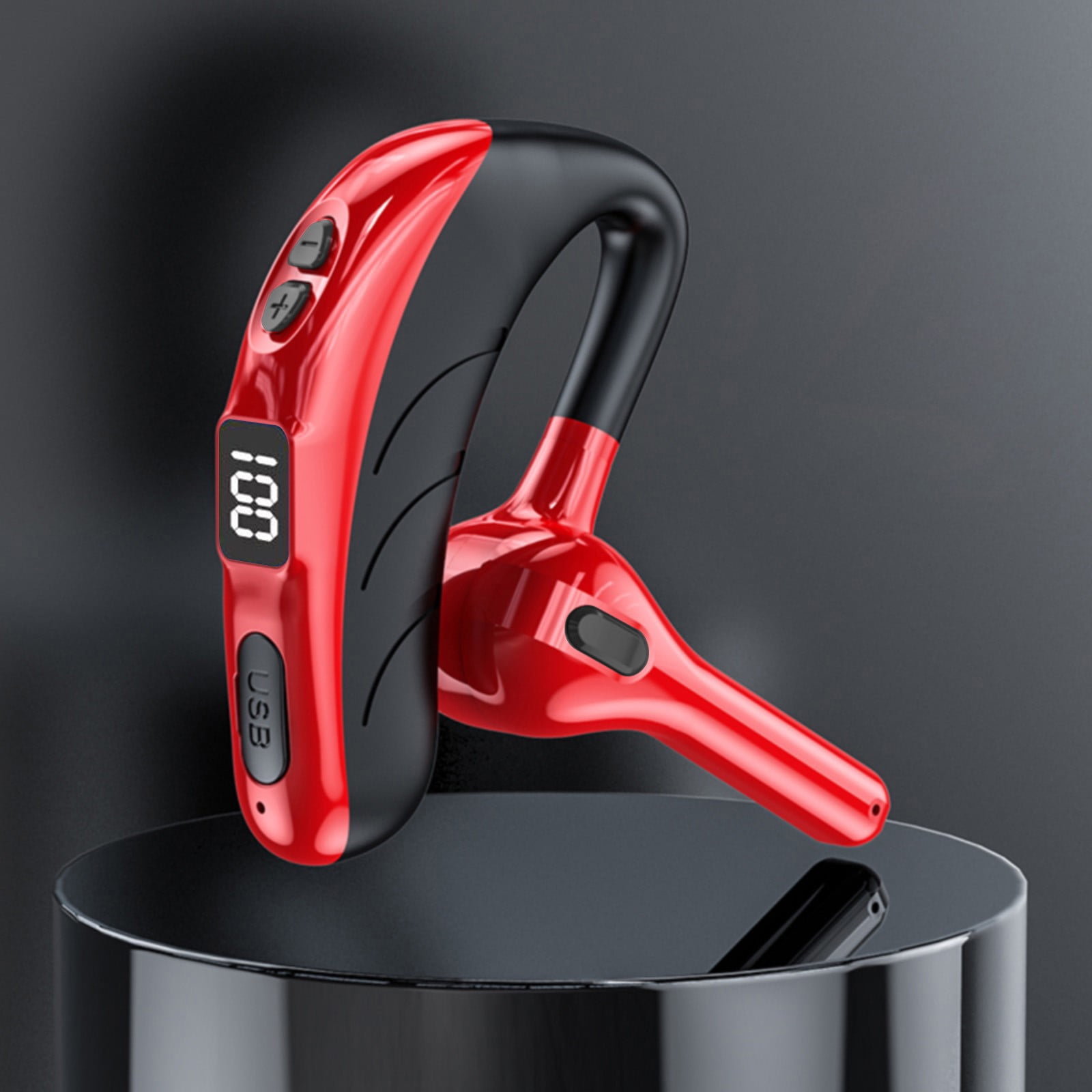 Bagmrteho Headset Wireless Earpiece V5.0 25Hrs Headphones Digital ...