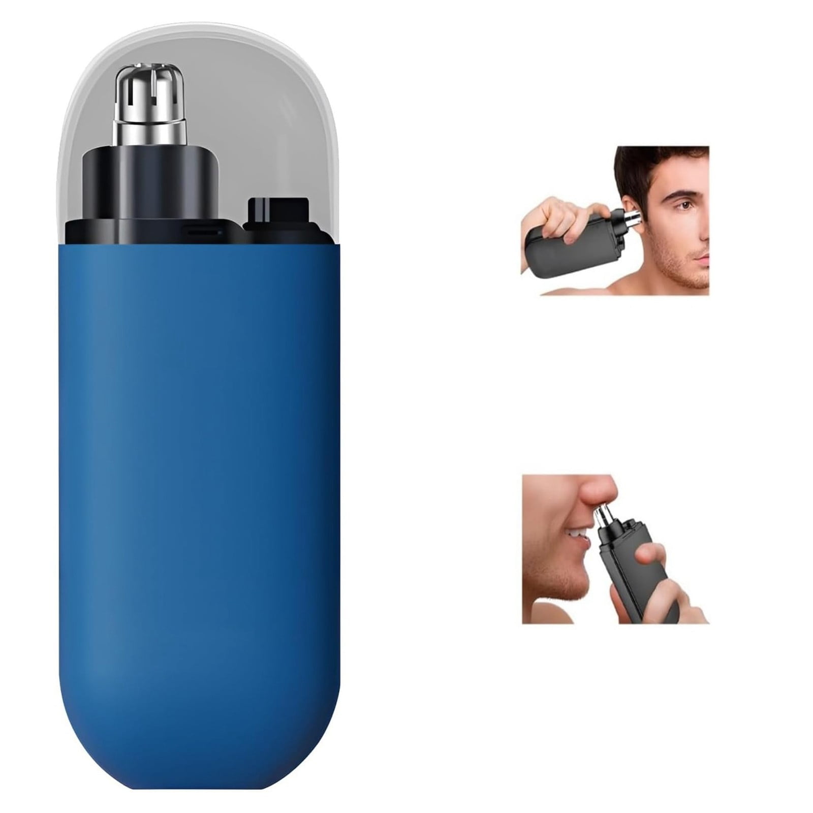 Bagmrteho Nose Hair Trimmer For Men– 360 Rotating Nose No Pull ...