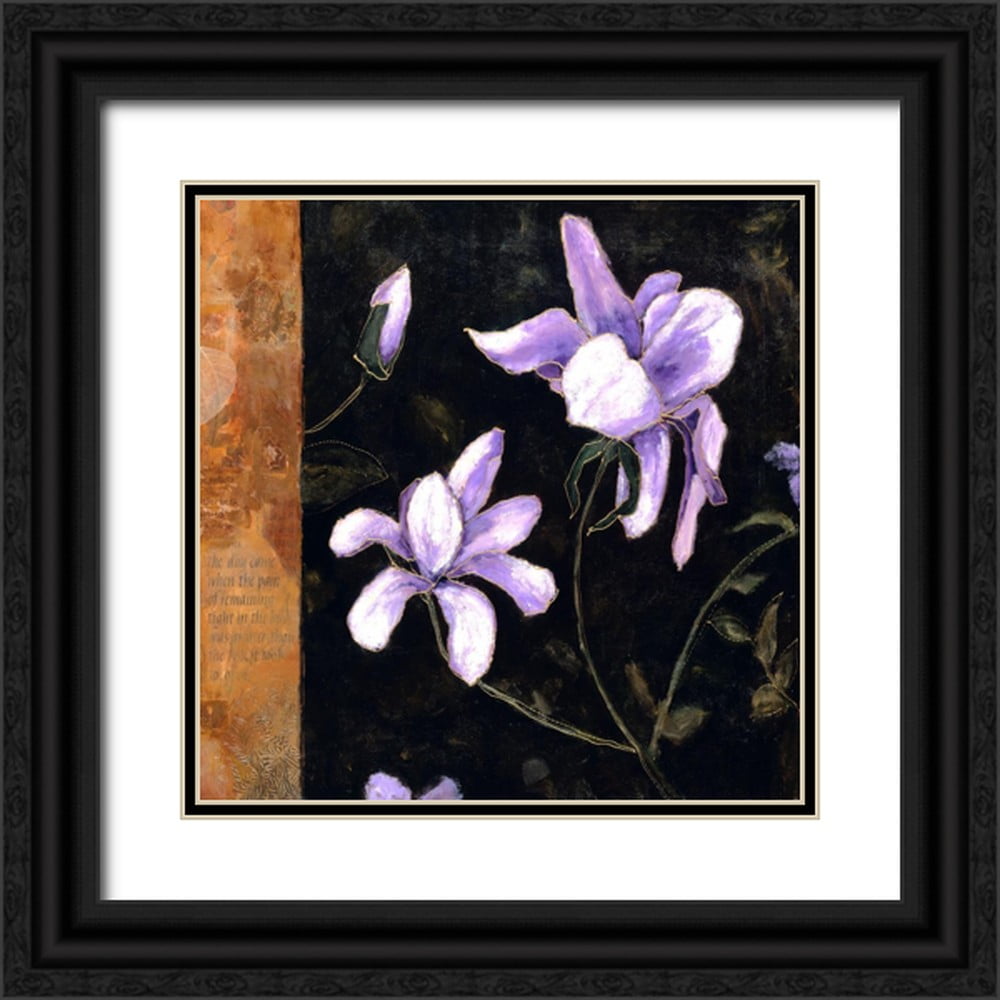 Bagnato, Judi 20x20 Black Ornate Wood Framed with Double Matting Museum Art Print Titled - First ...