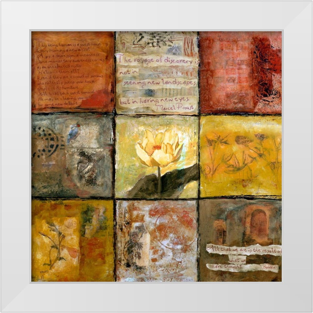 Bagnato, Judi 20x20 White Modern Wood Framed Museum Art Print Titled ...