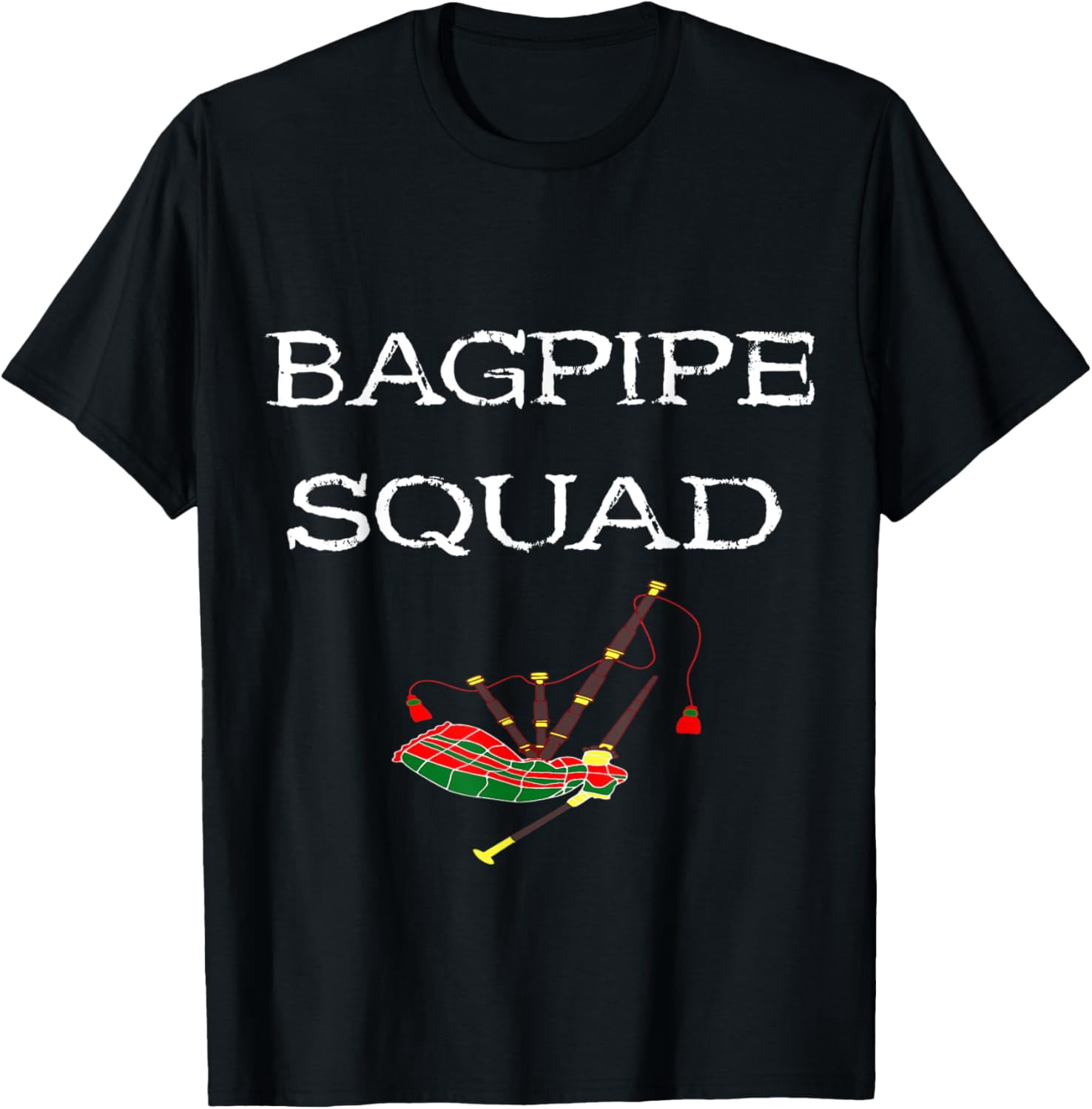 Bagpipe Squad Scottish Bagpiper Team Bagpiping Music Crew T-Shirt ...