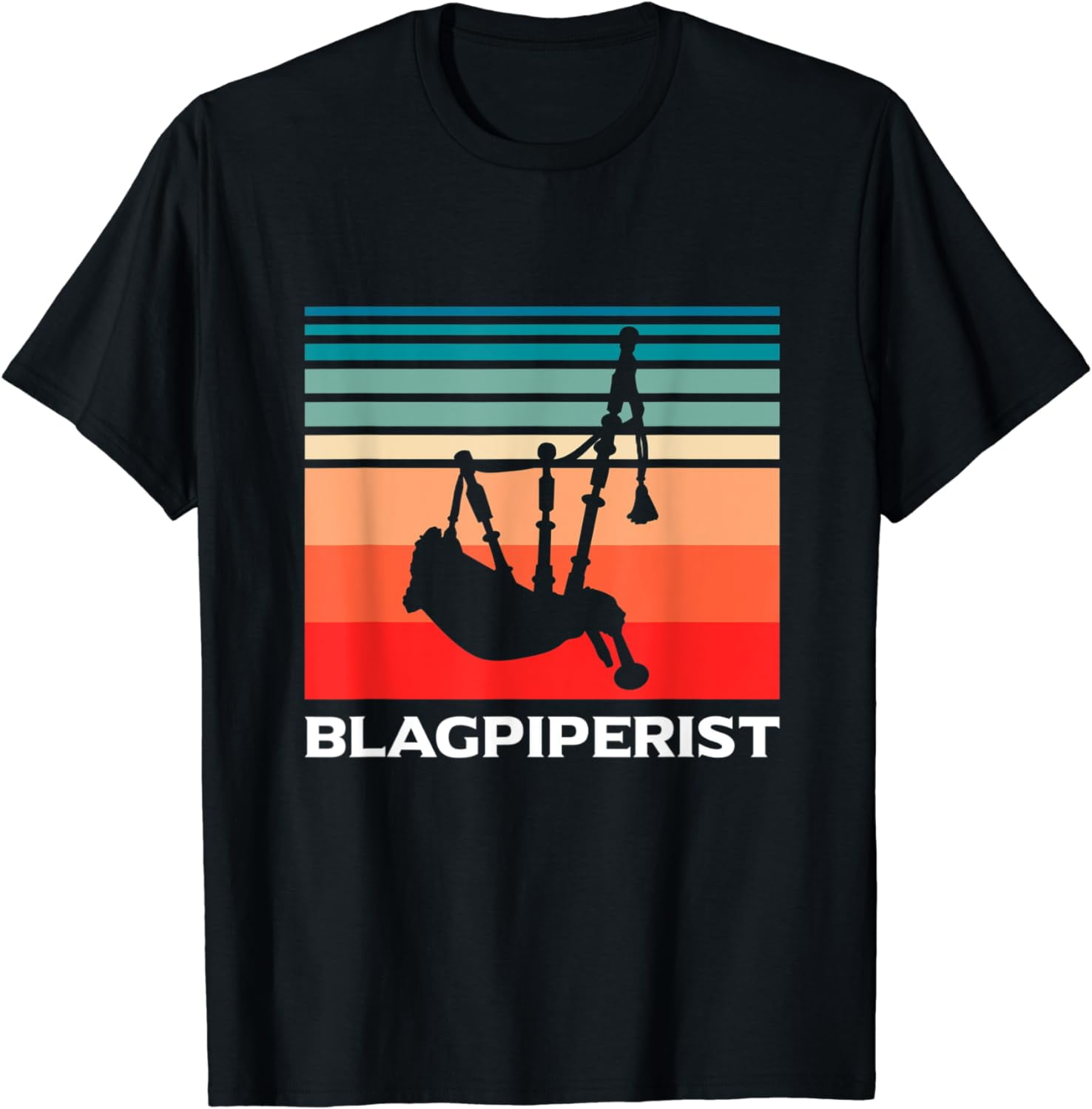 Bagpiper Design for Scotland Pride and Bagpipe Practice T-Shirt ...
