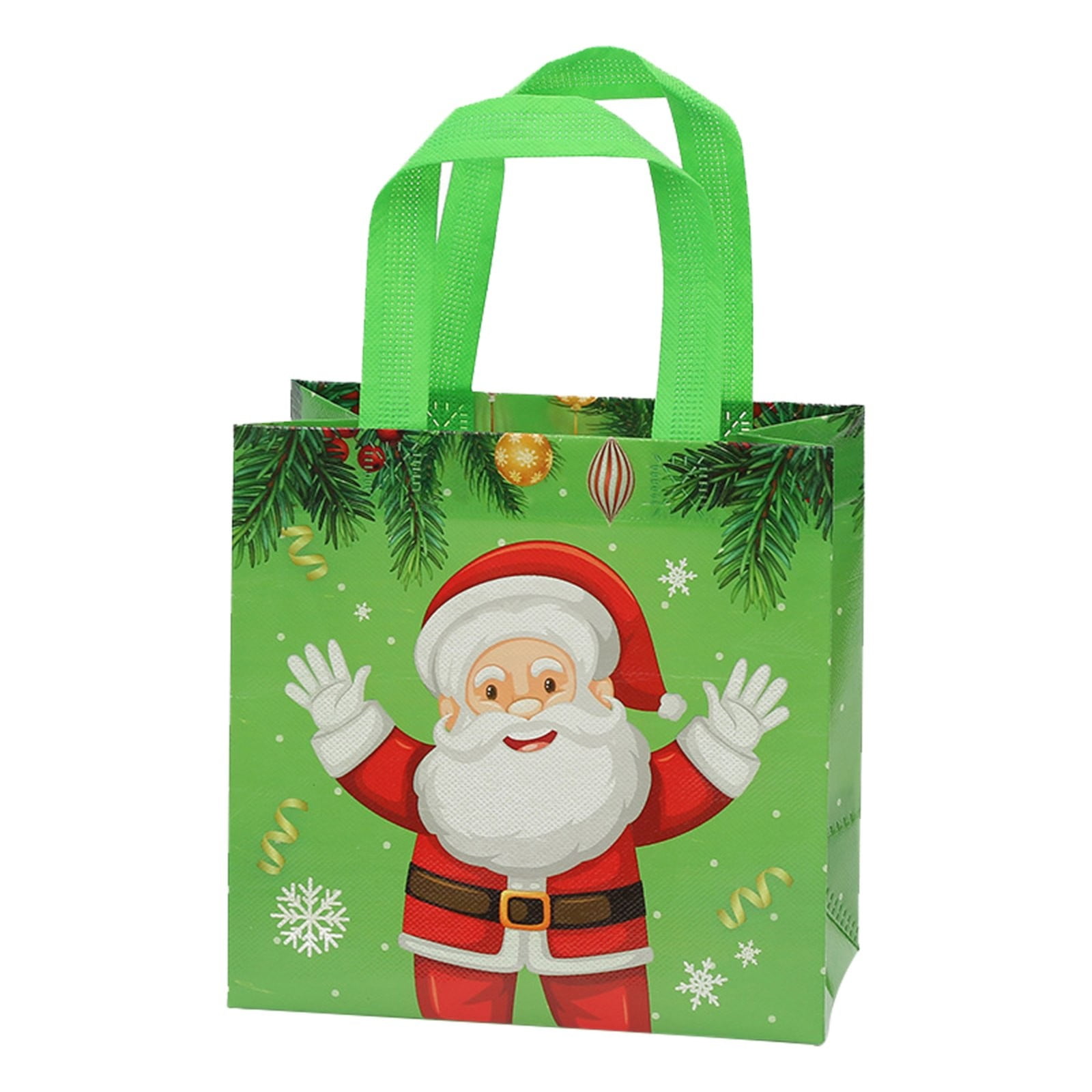 Bags Christmas Non Woven Tote Bags with Handles Reusable Tote Bags for ...