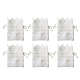 FRCOLOR 10pcs Elegant Lace Drawstring Bags for Jewelry Gifts Storage ...