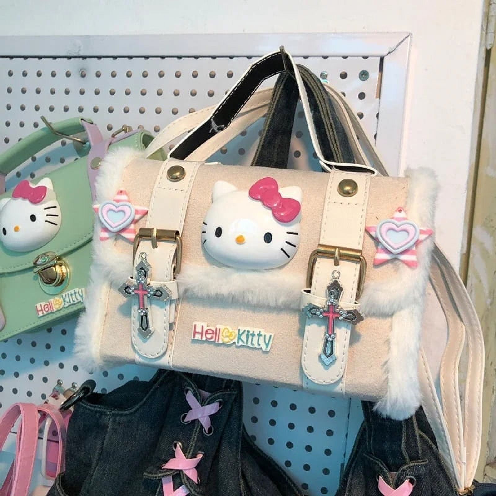 Bags For Women Sanrio Cute Hello Kitty Bag Pink Girl Plush Women‘S ...
