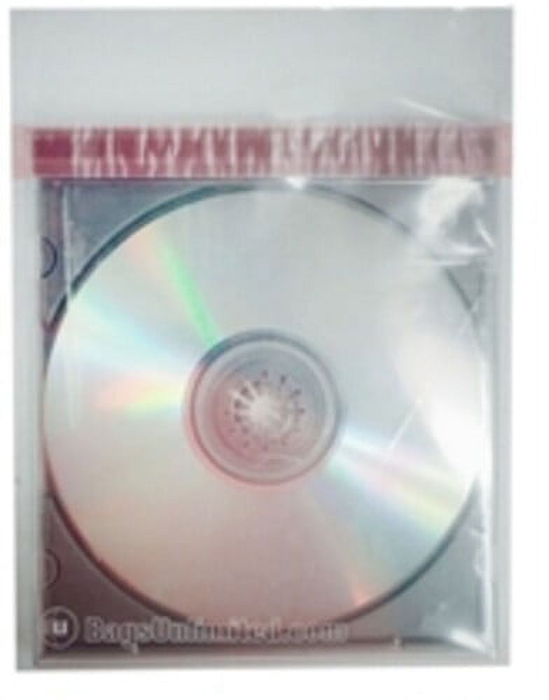 Bags Unlimited SCD625R - Clear CD Jewel Case Sleeve - Resealable 100 ...