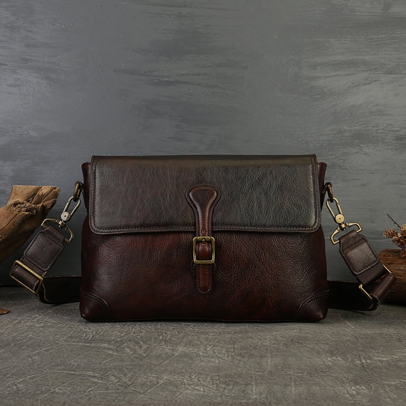 Bags for women 2025 new genuine leather messenger bag retro niche high ...